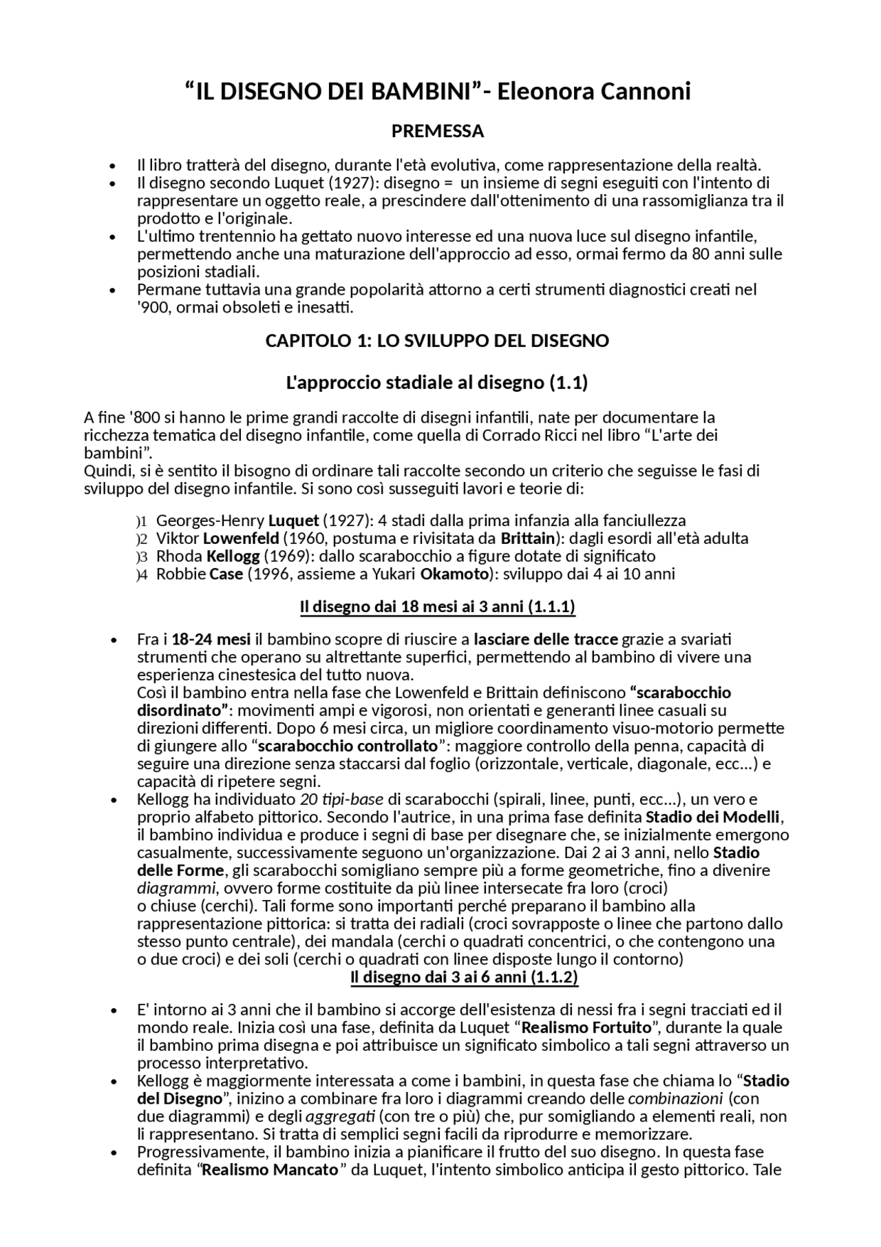 Il Disegno Dei Bambini Docsity