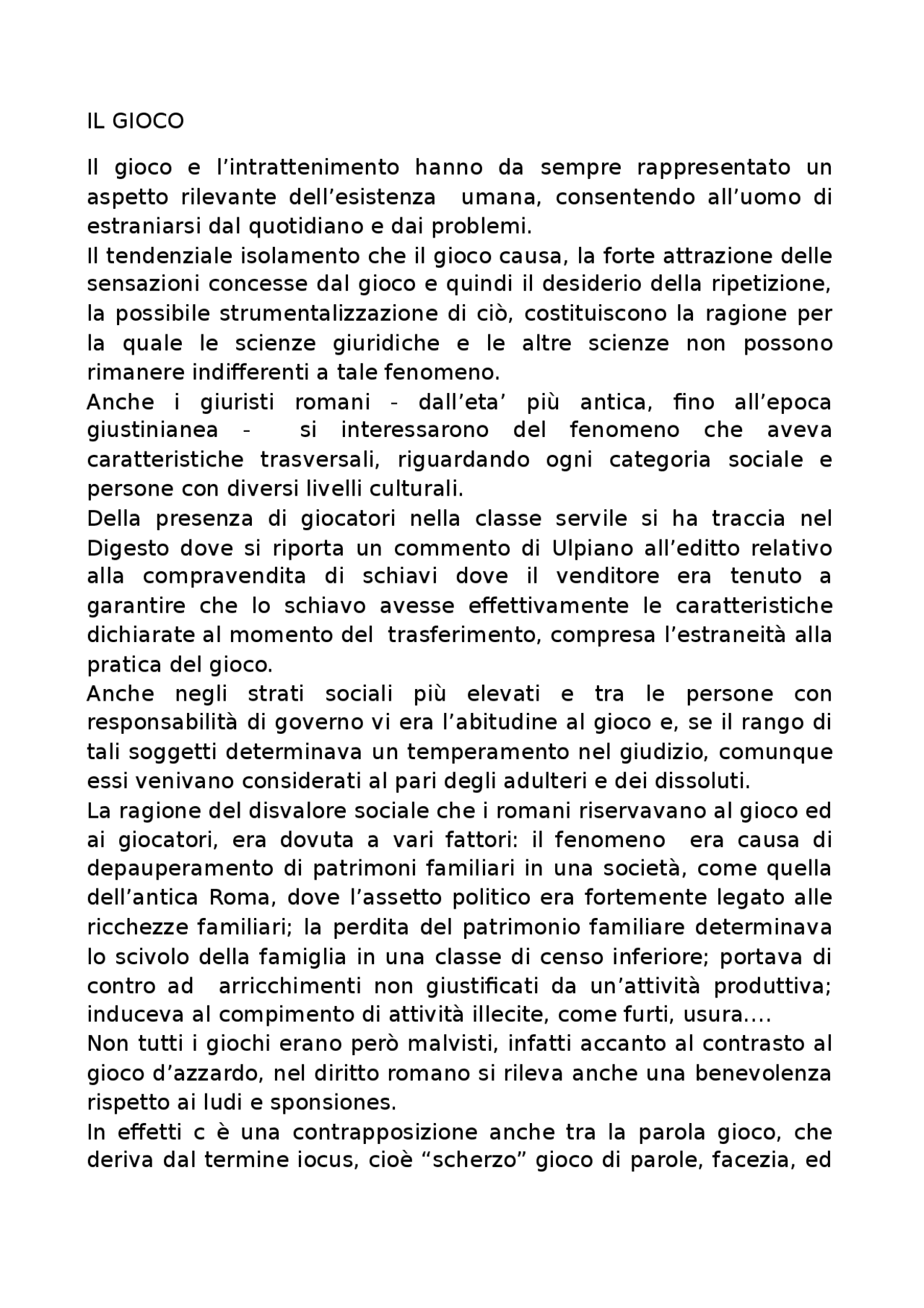 Dispense Diritto Romano Docsity