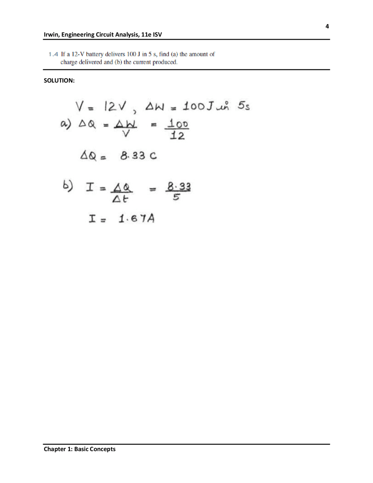 Homework 1 Electronics Docsity