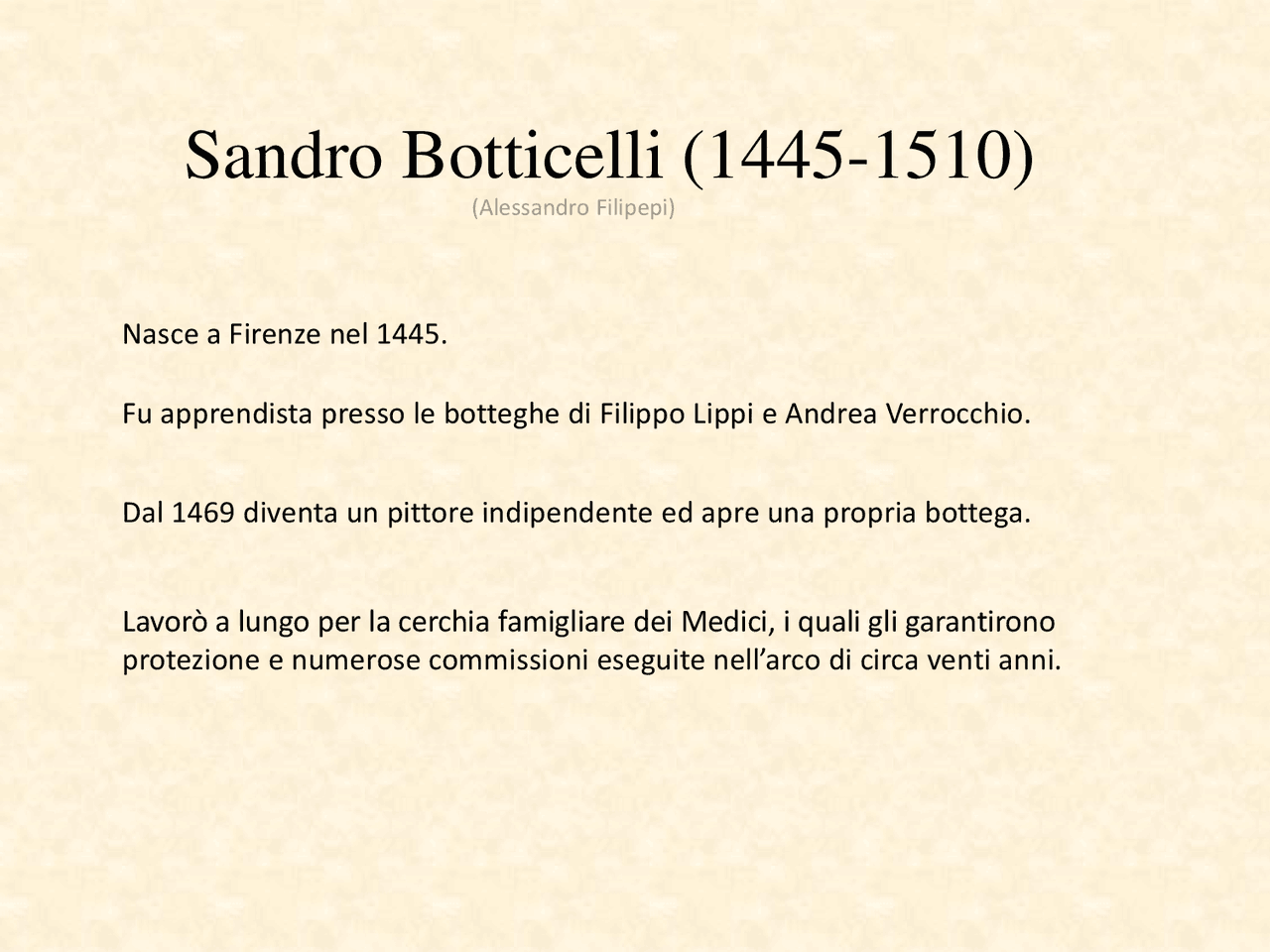 Sandro Botticelli - Power Point sulla Primavera | Slide di Elementi di ...