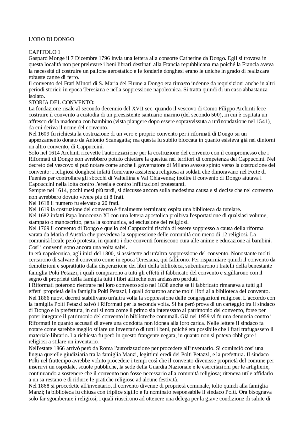 L’oro di Dongo: ovvero per una storia del patrimonio librario del ...