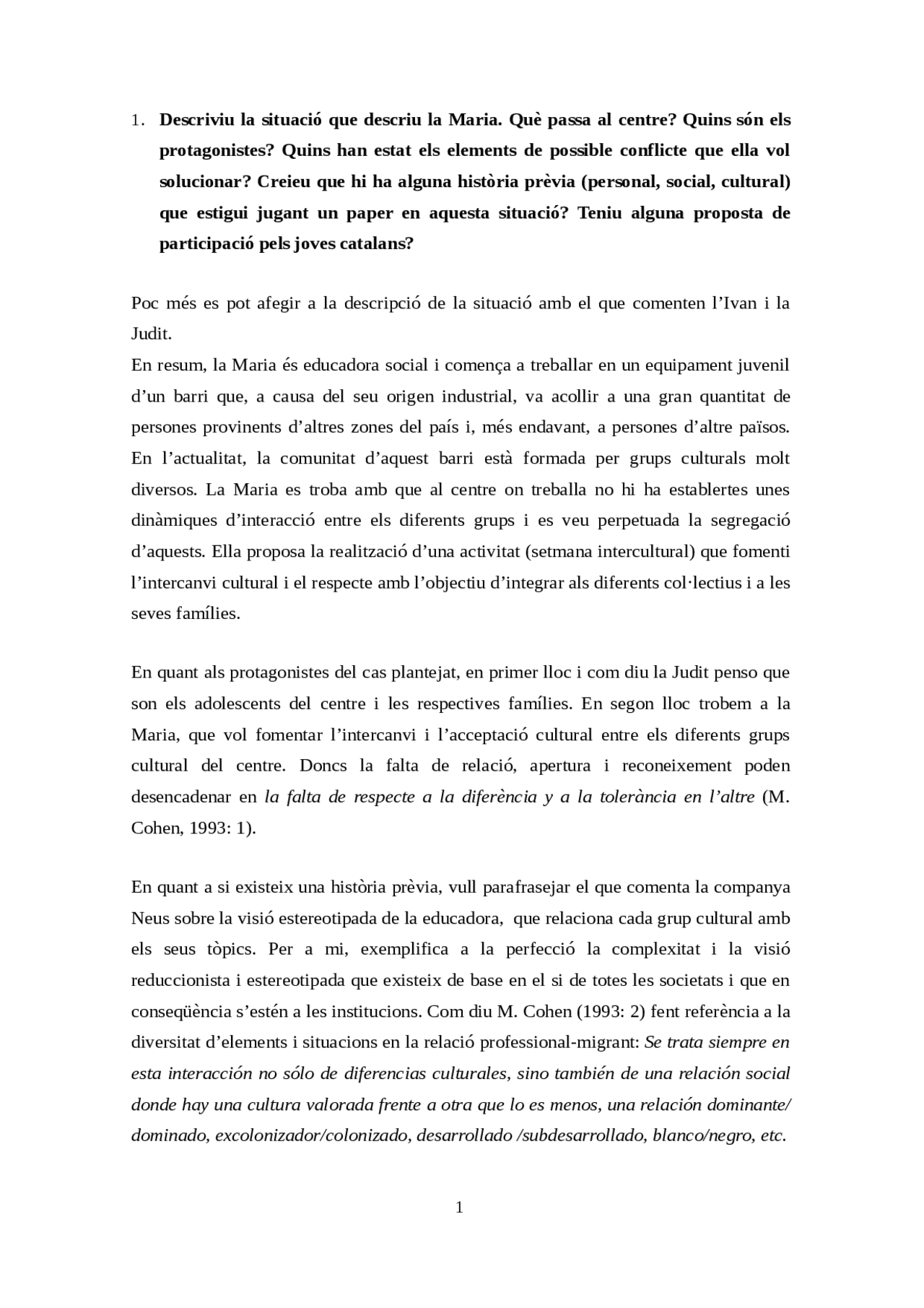 Pac 2 Educació Intercultural Docsity