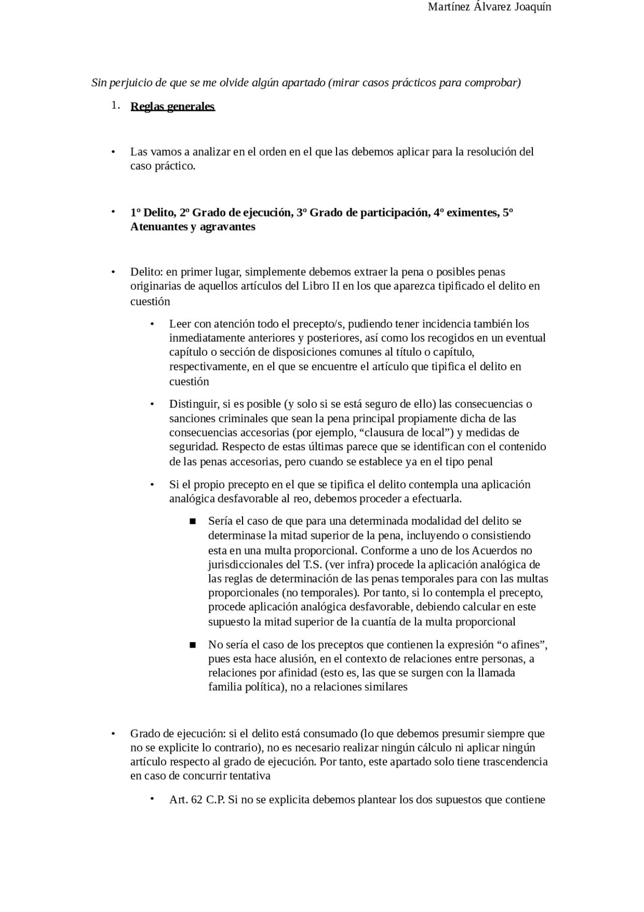 Apuntes Derecho Penal Docsity