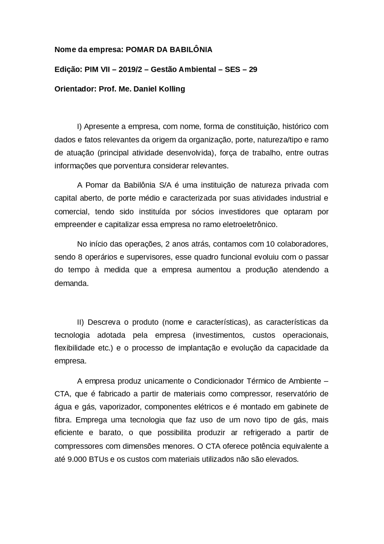 Pim Jogos Empresariais Docsity