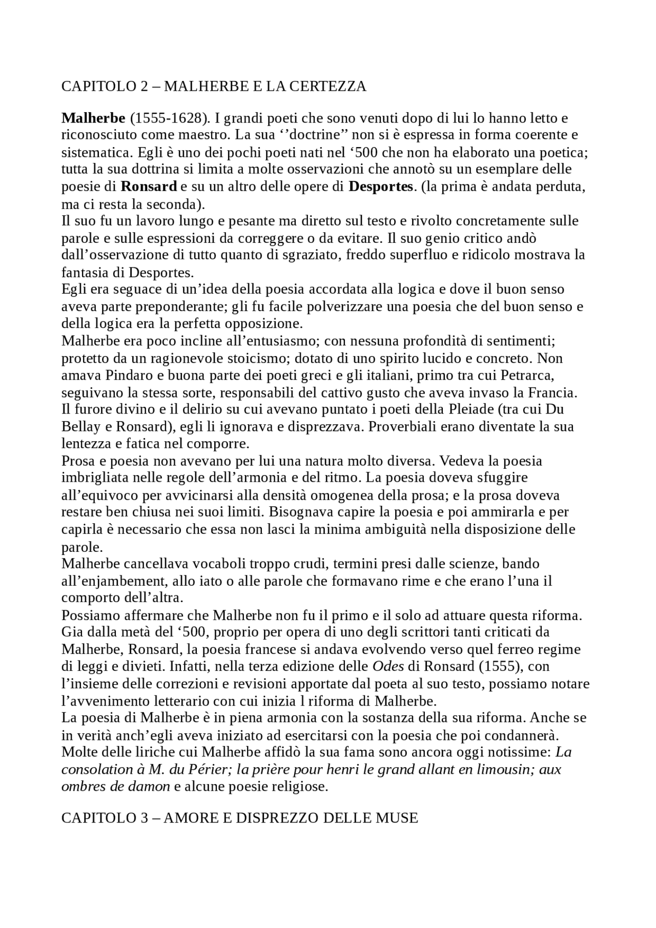 Letteratura Francese 1 Docsity