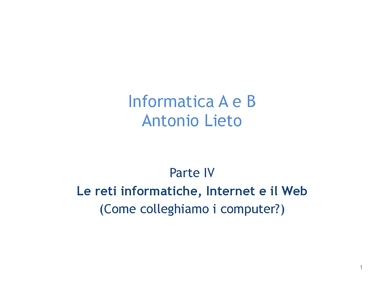 Lezione Quattro Informatica Ufficiale Docsity