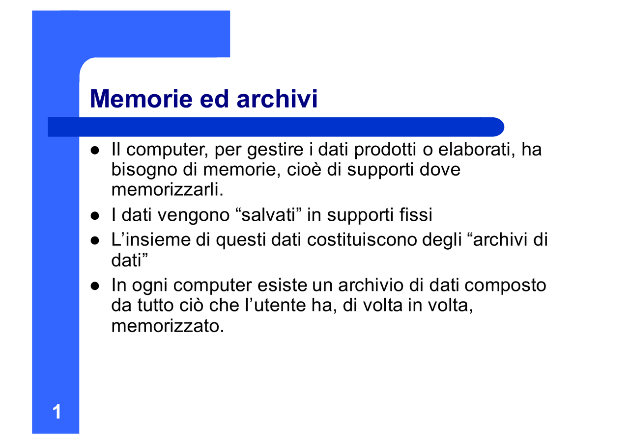 Concetti Basici Dinformatica Docsity