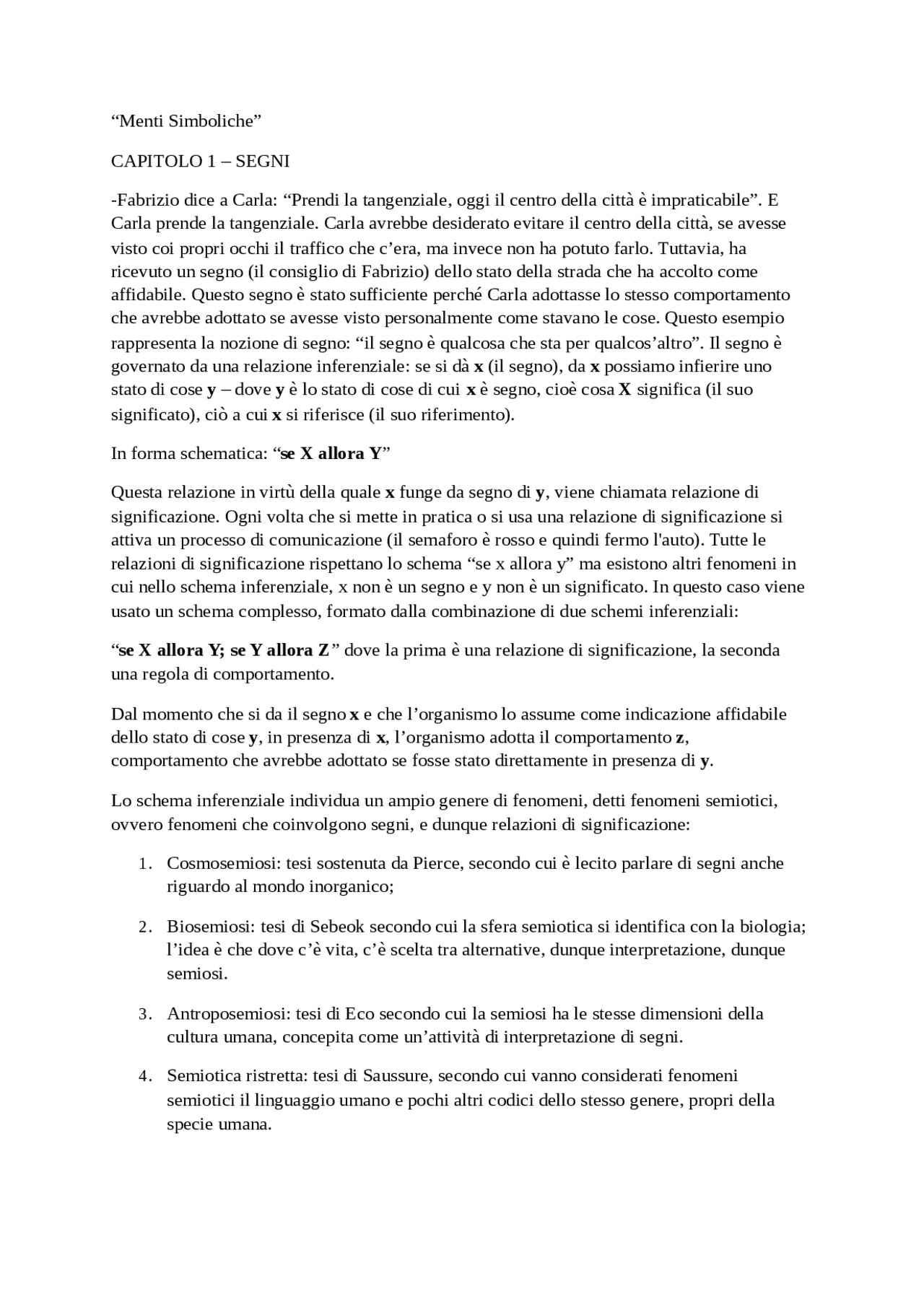 Menti Simboliche M Mazzone Docsity