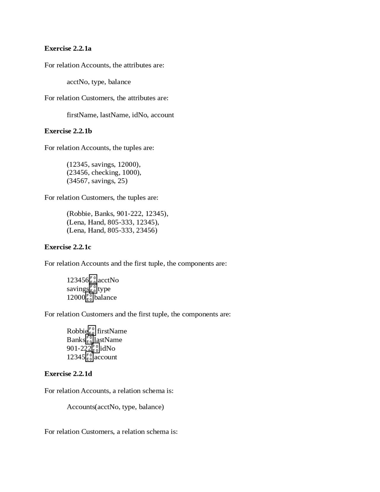 Exercise In Data Base Docsity