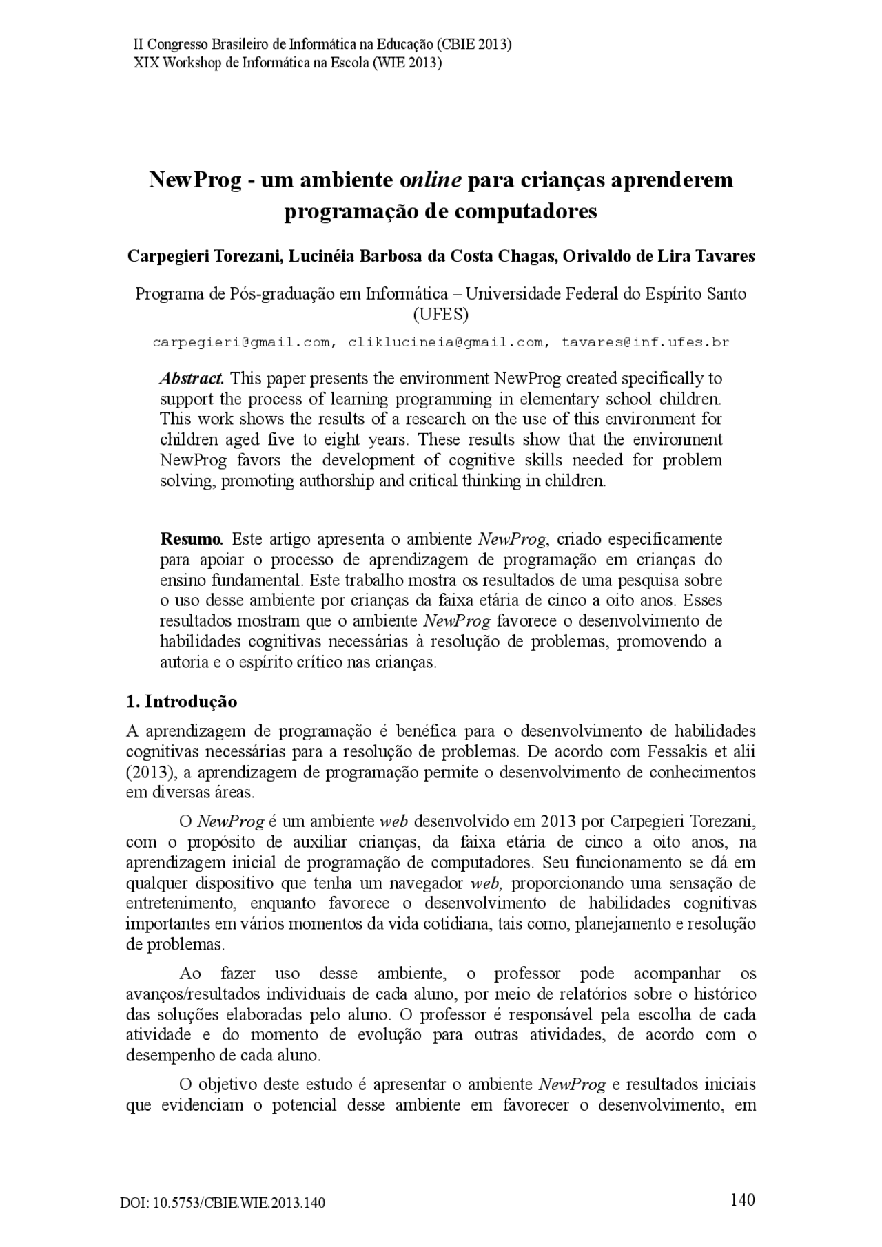 Programação Para Crianças Docsity