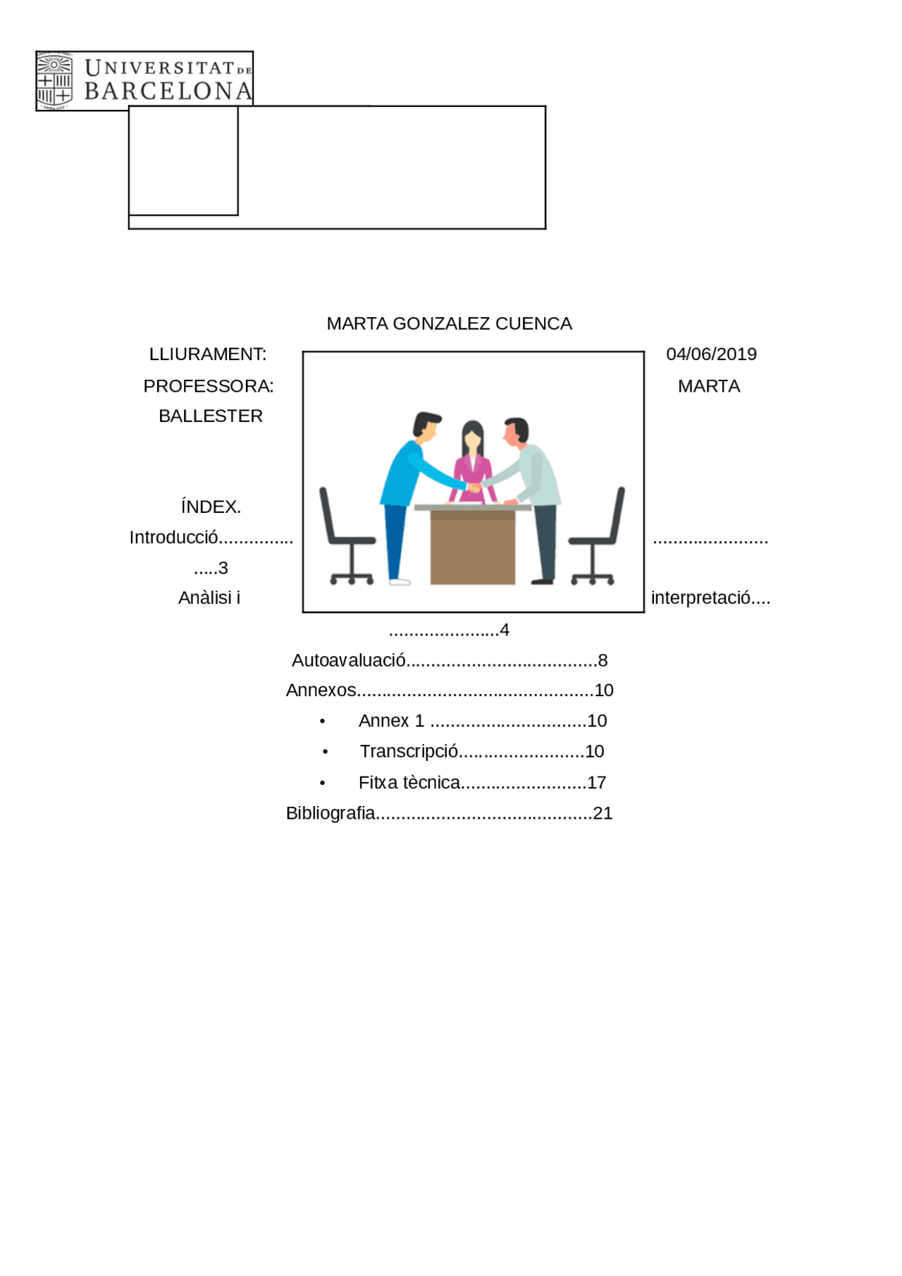 Treball Individual Habilitats Socials Docsity