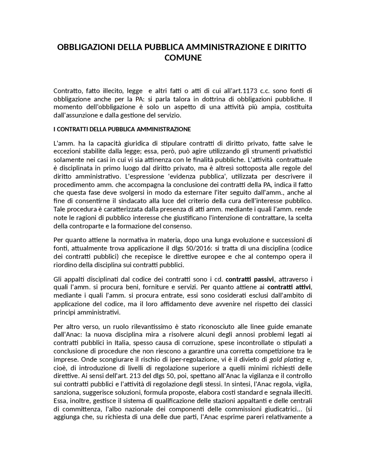 Manuale Di Diritto Amministrativo Elio Casetta 2018 Docsity