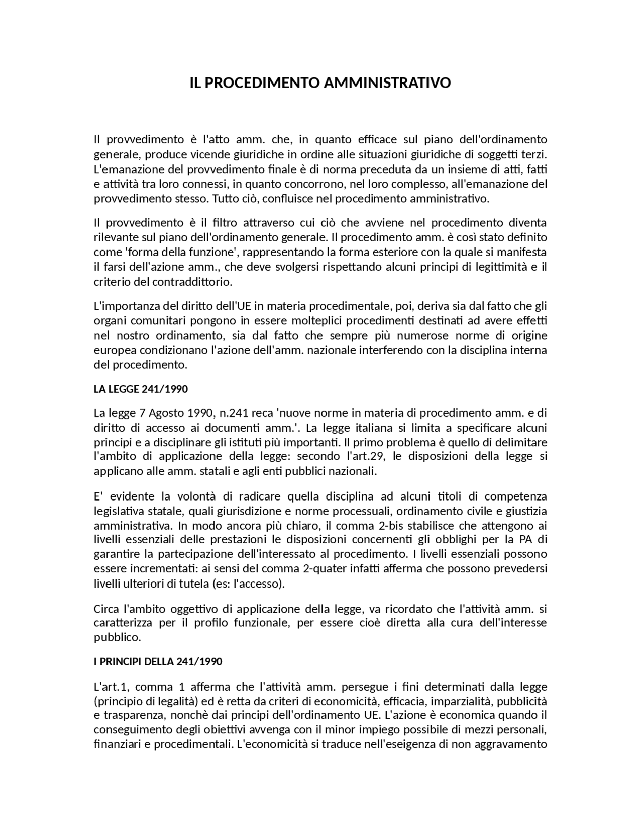 Manuale Di Diritto Amministrativo Elio Casetta 2018 Docsity