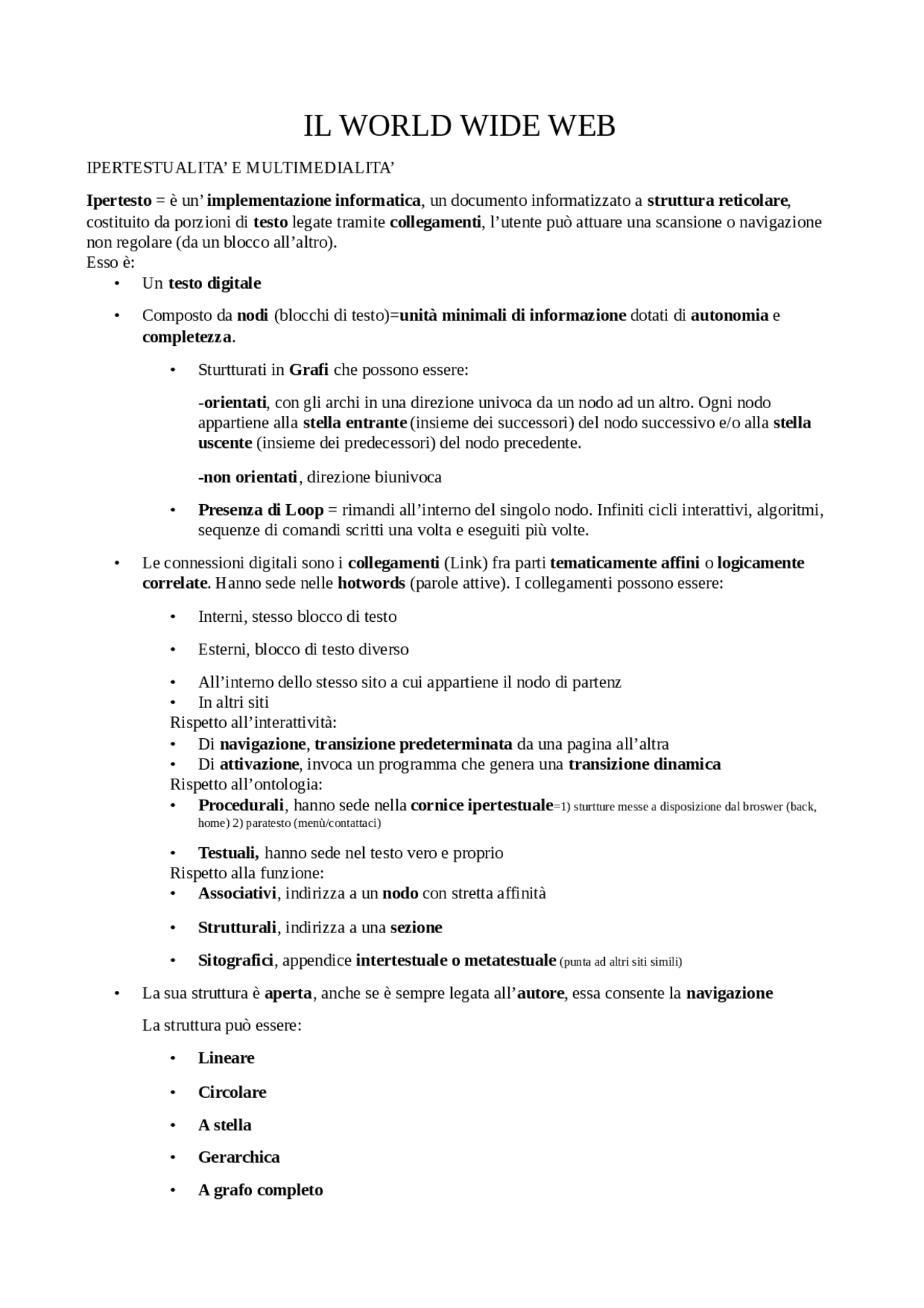 Informatica Umanistica Docsity
