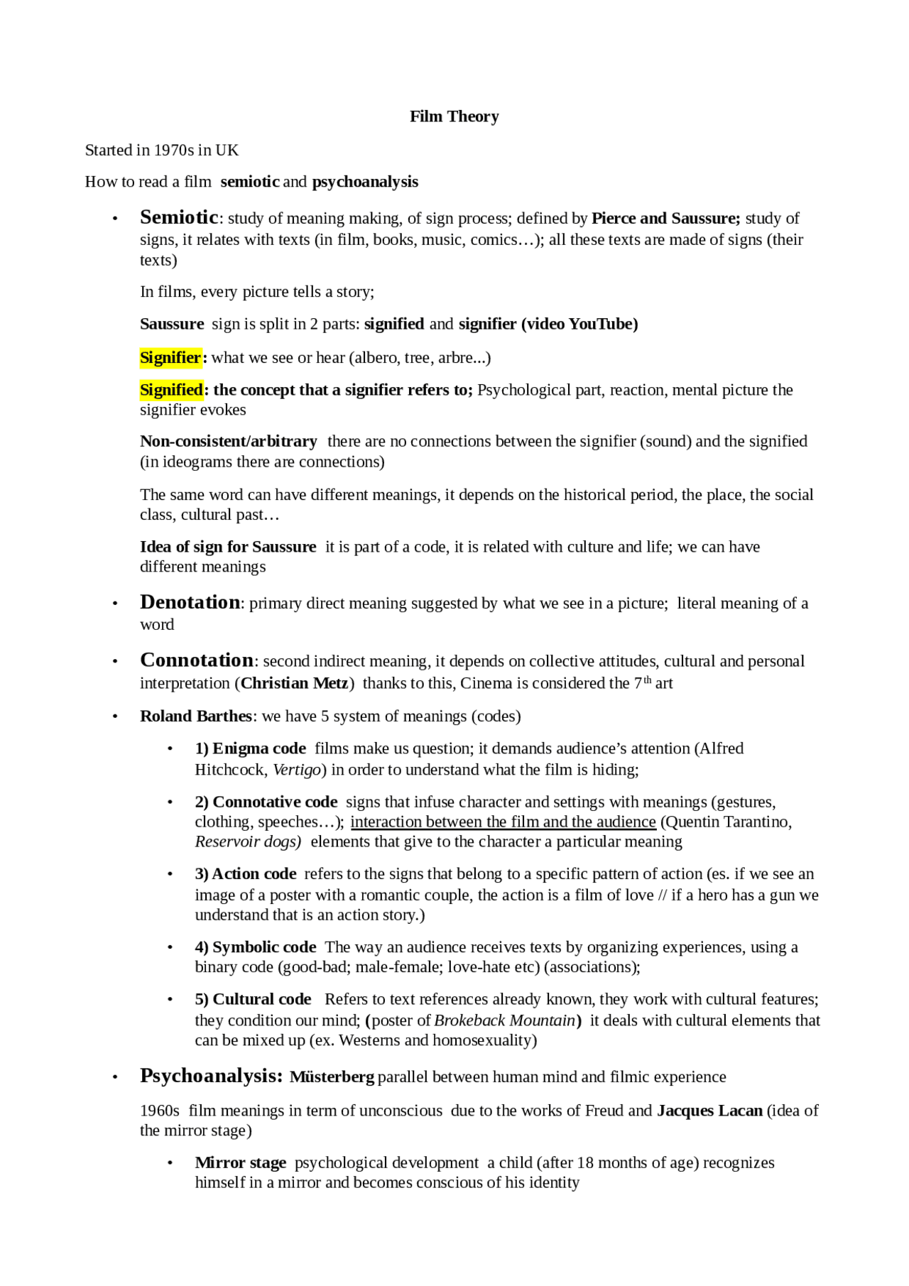 Film Theory film theory basato su Jane Eyre e su i due film - Docsity