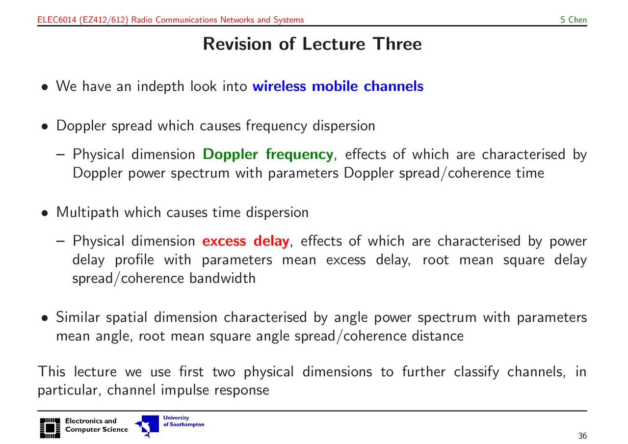 Wireless Communication Systems Docsity
