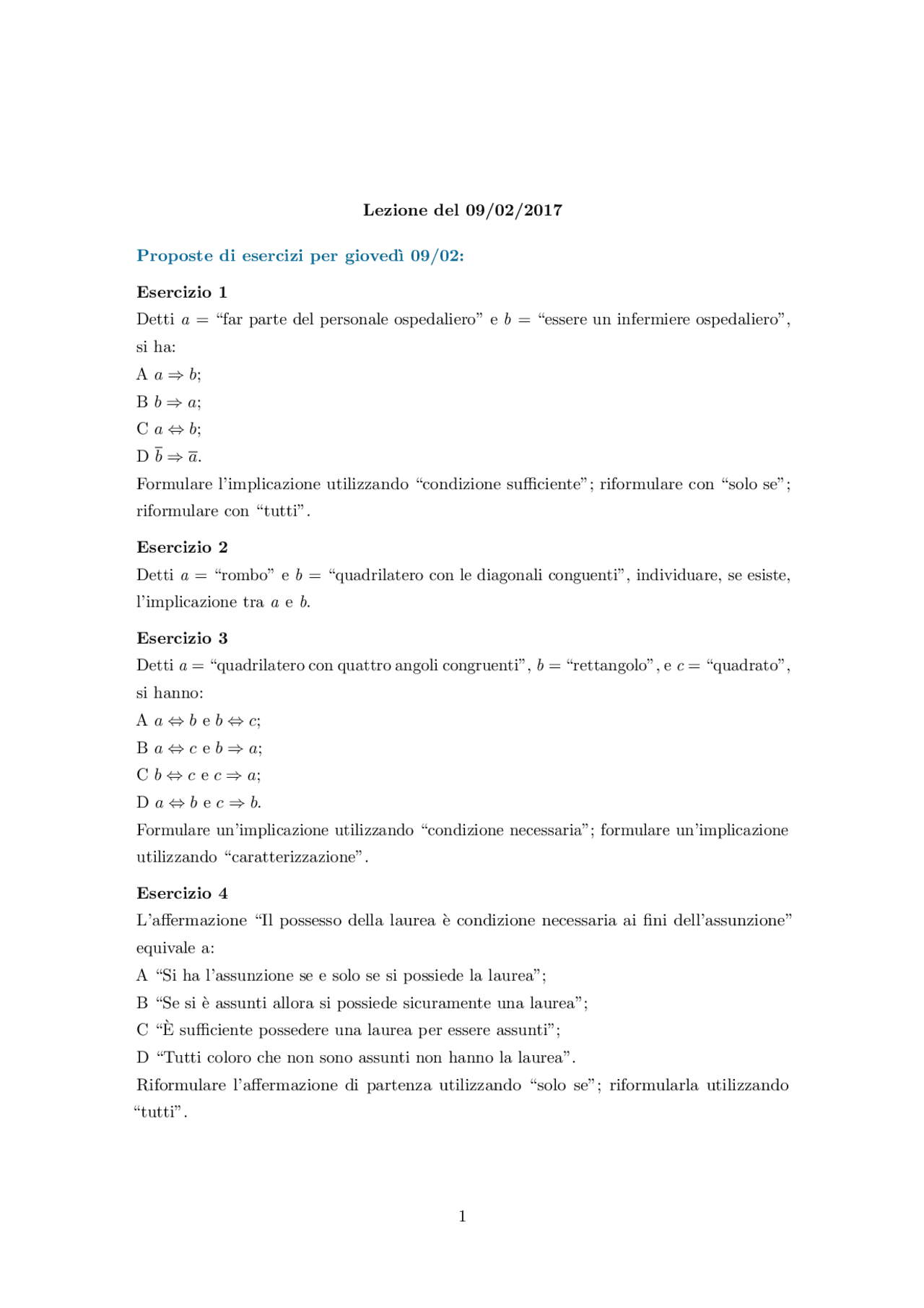 Spiegazioni Di Matematica Appunti Di Matematica Docsity
