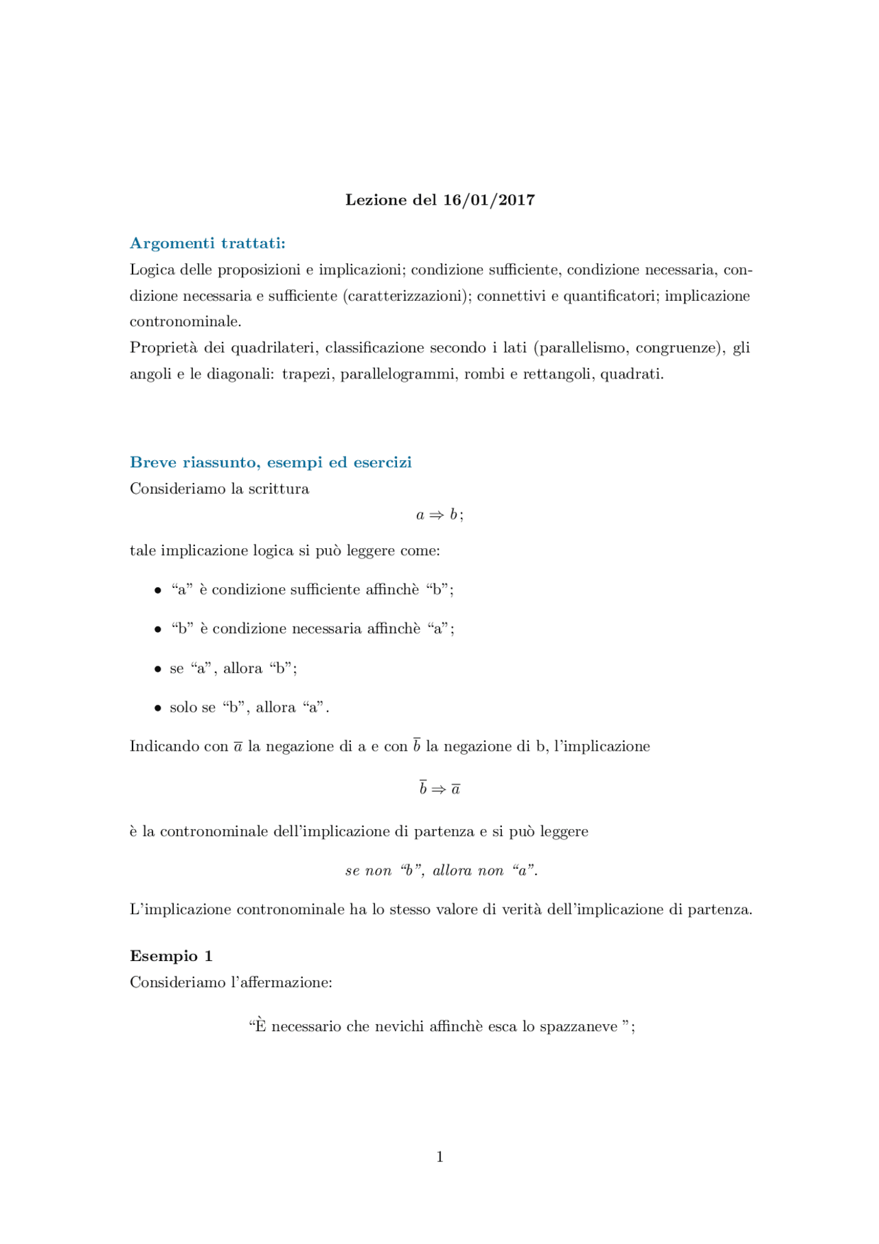 Spiegazioni Di Matematica Docsity
