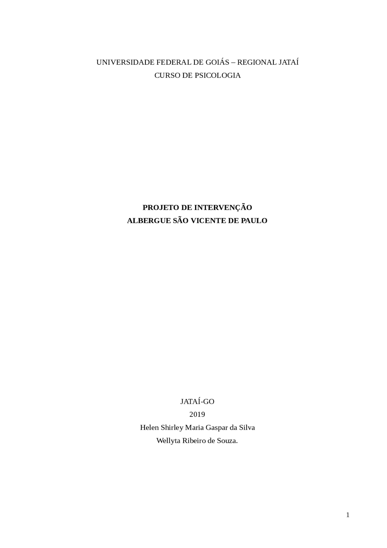 Pré Projeto De Intervenção Docsity