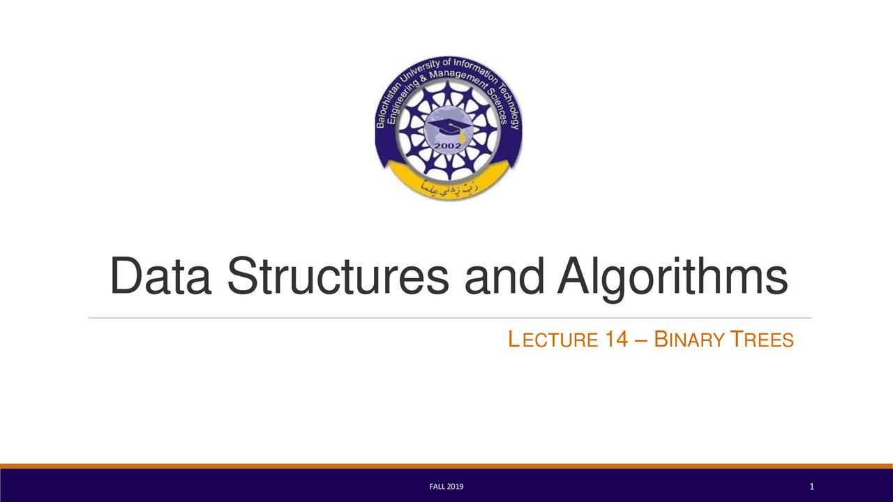 Binary Search Tree And Its Explaination Docsity