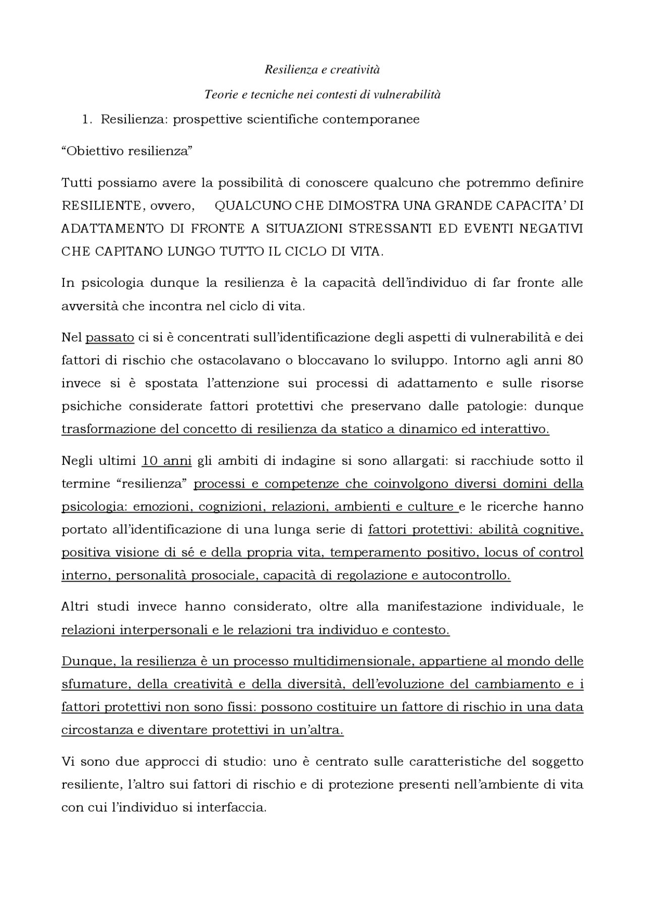 Resilienza E Creatività Teorie E Tecniche Nei Contesti Di