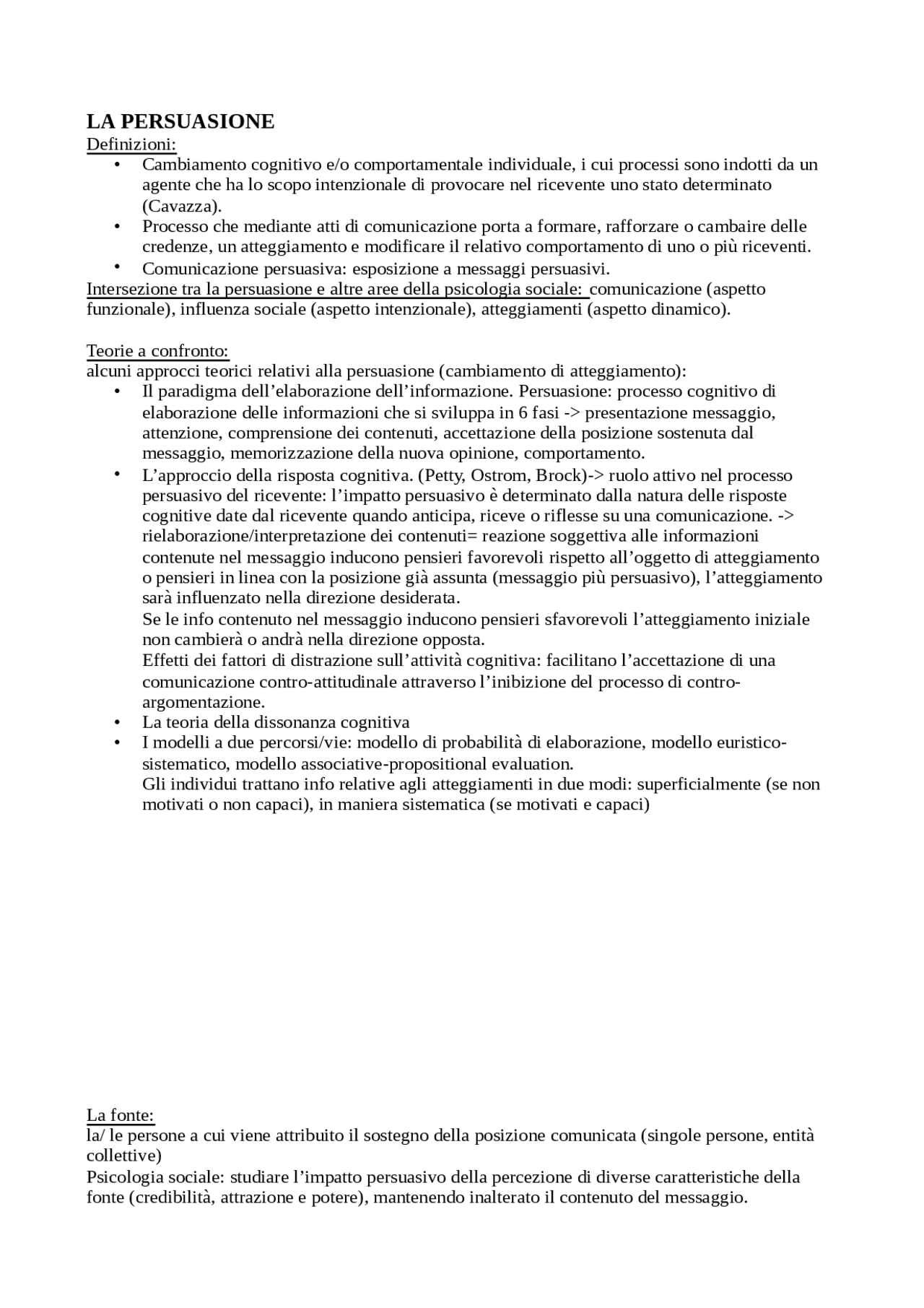 Riassunto Libro La Persuasione Docsity