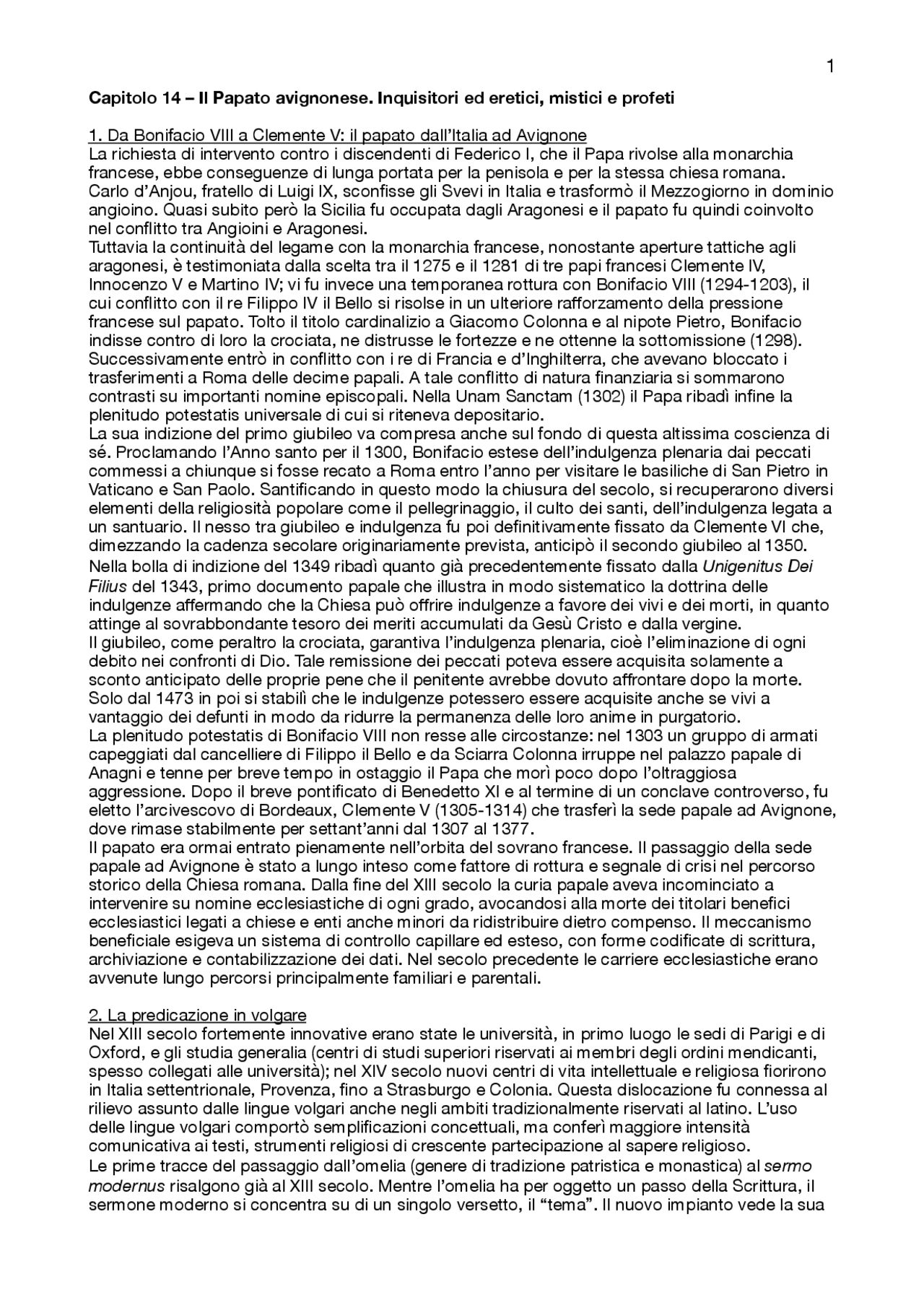Storia Del Cristianesimo E Delle Chiese Docsity