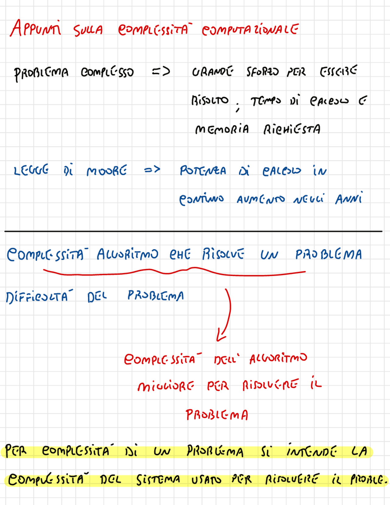 Appunti Sulla Complessità Computazionale Docsity
