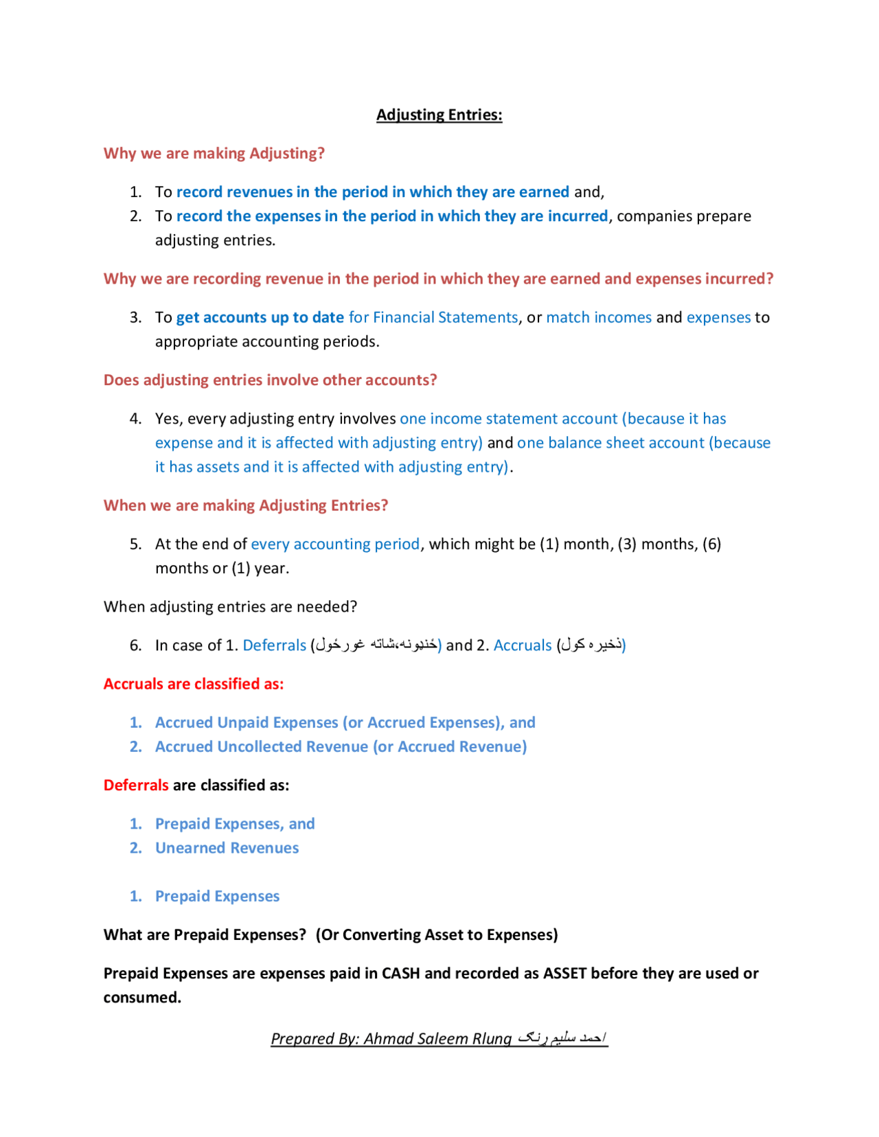 Adjusting Entries Of Financial Accounting Lecture Notes Financial Accounting Docsity