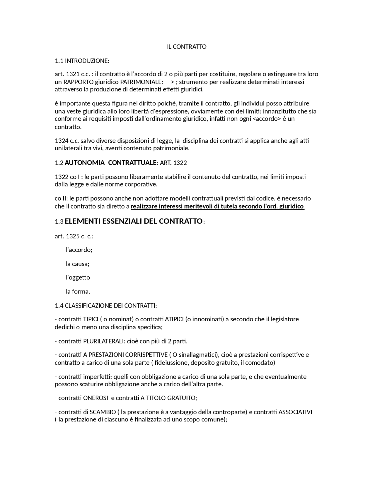 Appunti Schematici Di Diritto Privato Essenziali Docsity