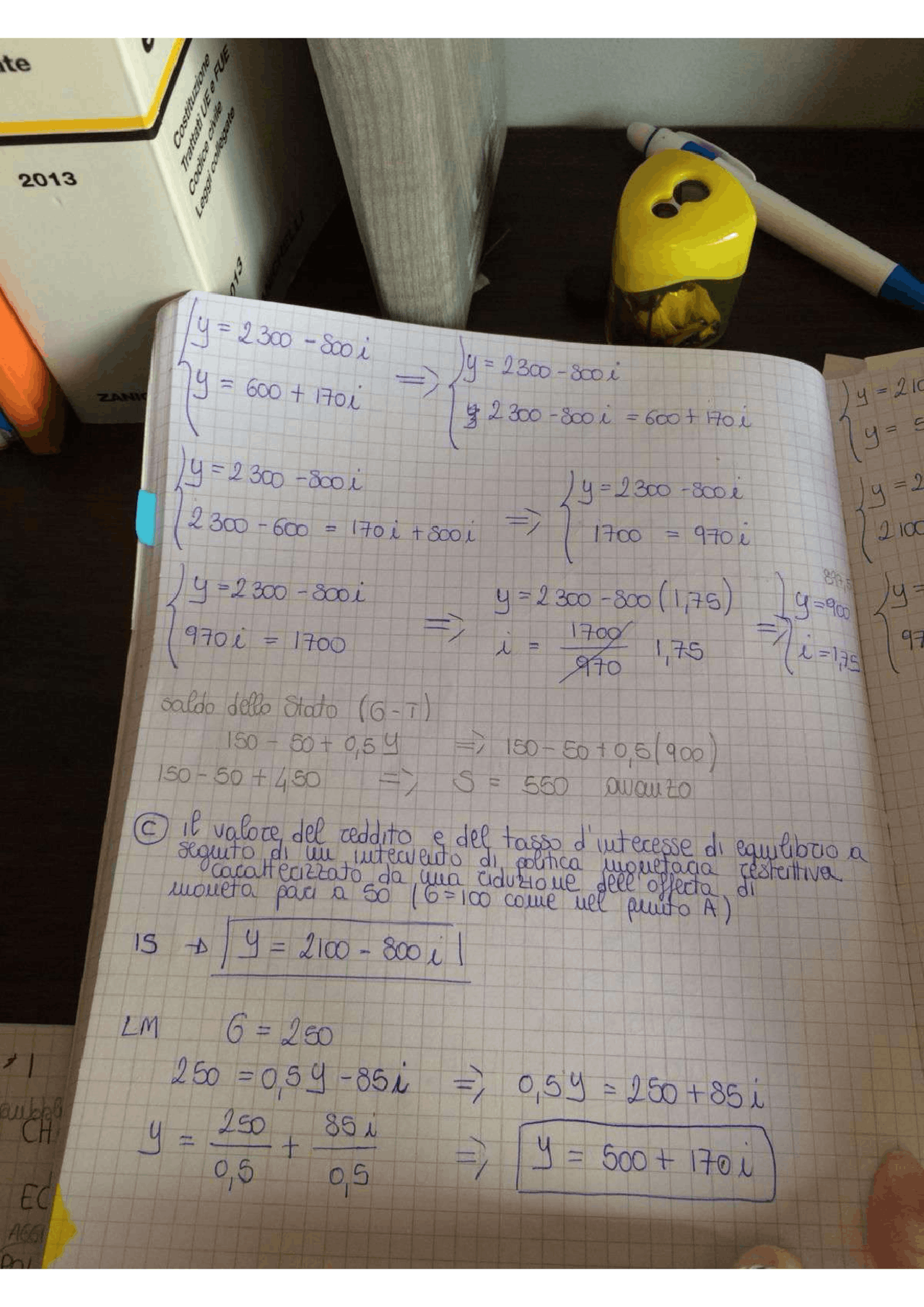 Esercizi Di Macroeconomia Docsity