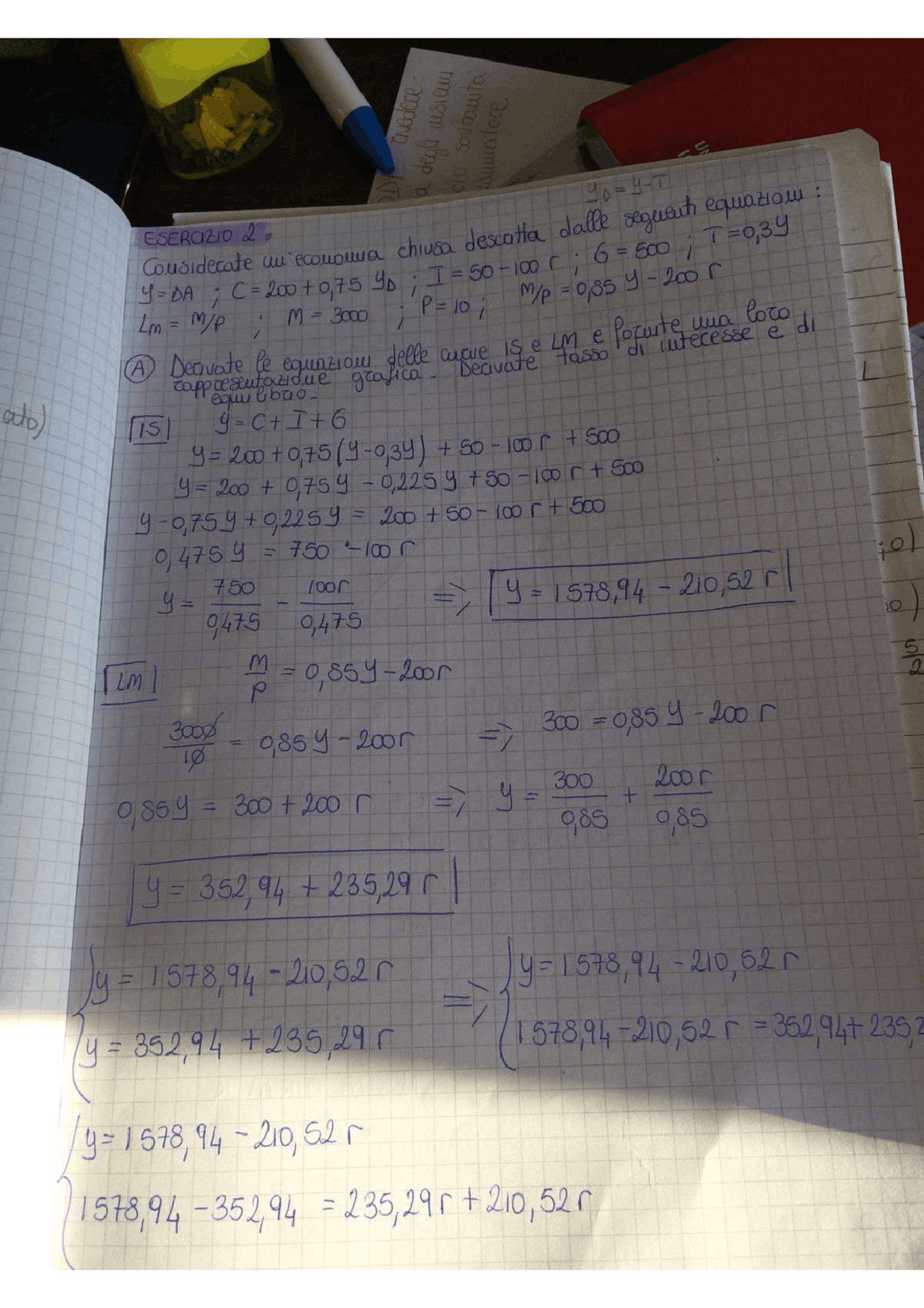 Esercizi Di Macroeconomia Docsity