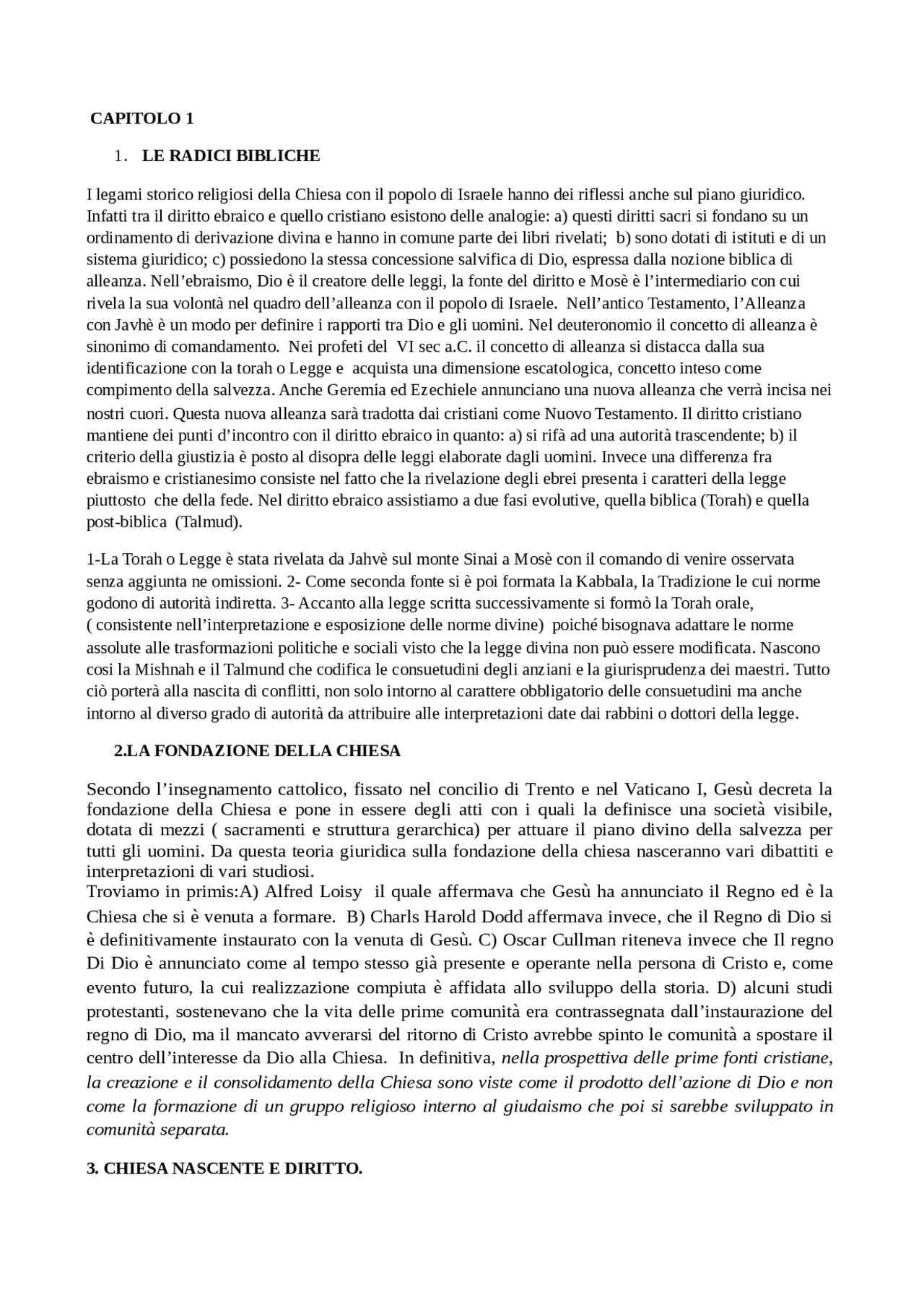 Storia Del Diritto Canonico Docsity
