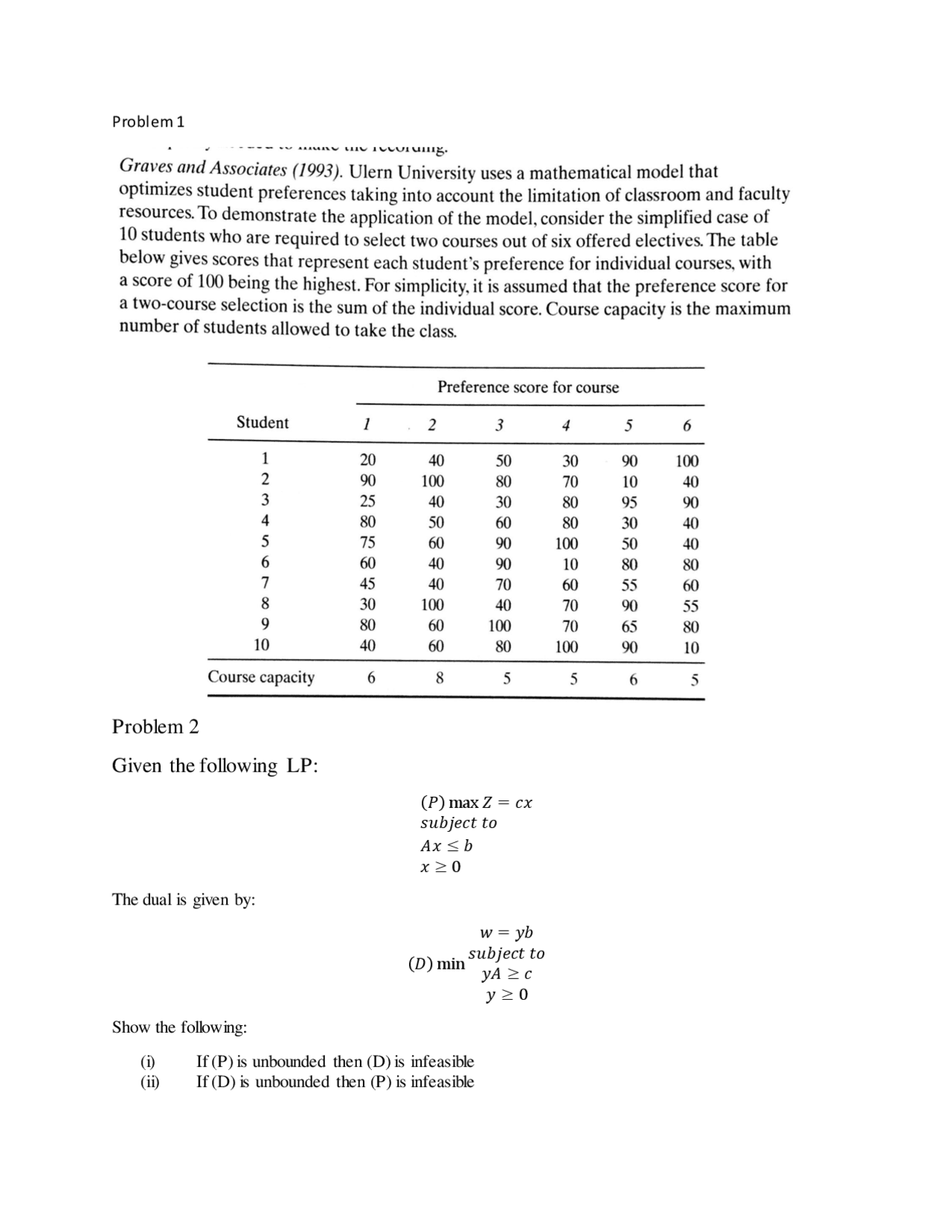 Midterm Operations Research Review Exercises Operational Research