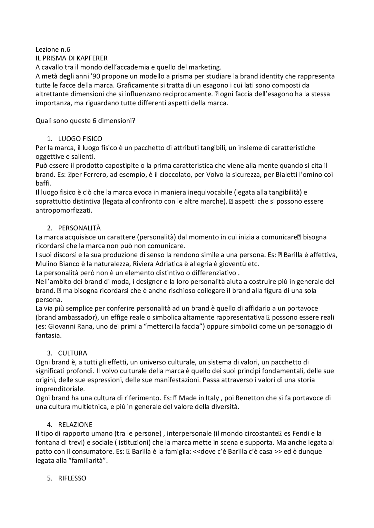 Lezione Di Branding Appunti Docsity