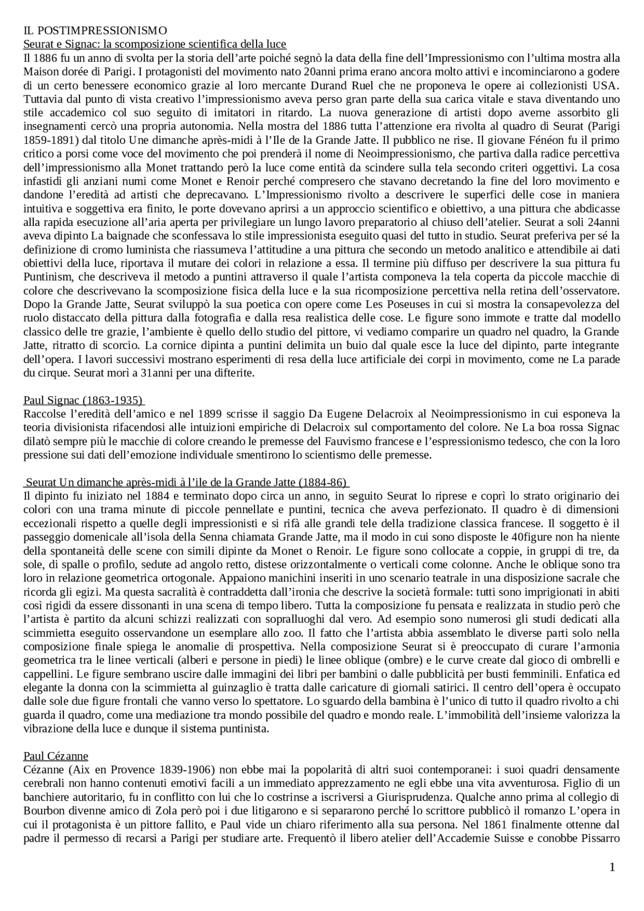 Riassunto Del Testo Arti Visive Docsity