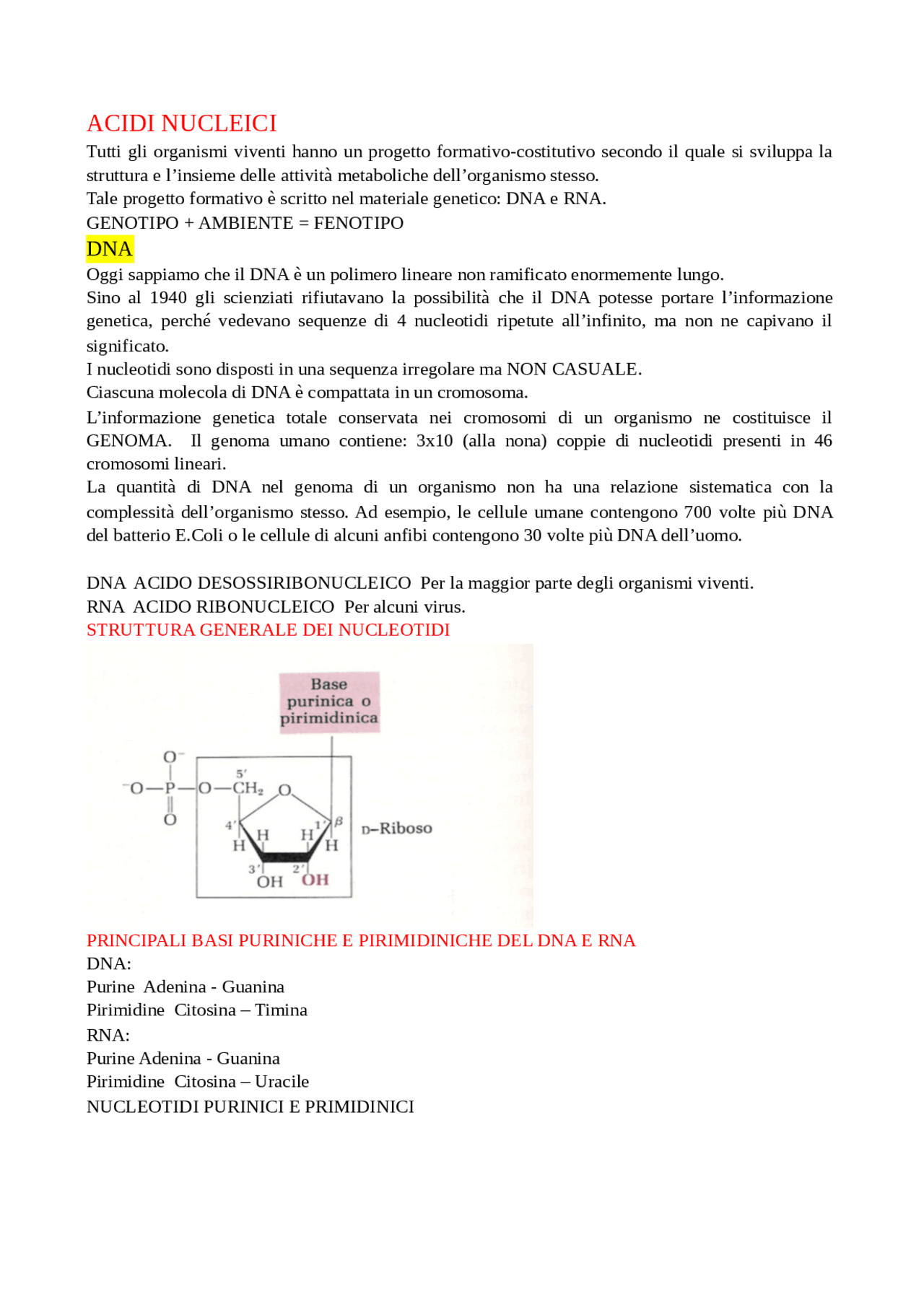 Fondamenti Neurobiologici E Genetici Dellattività Psichica Docsity