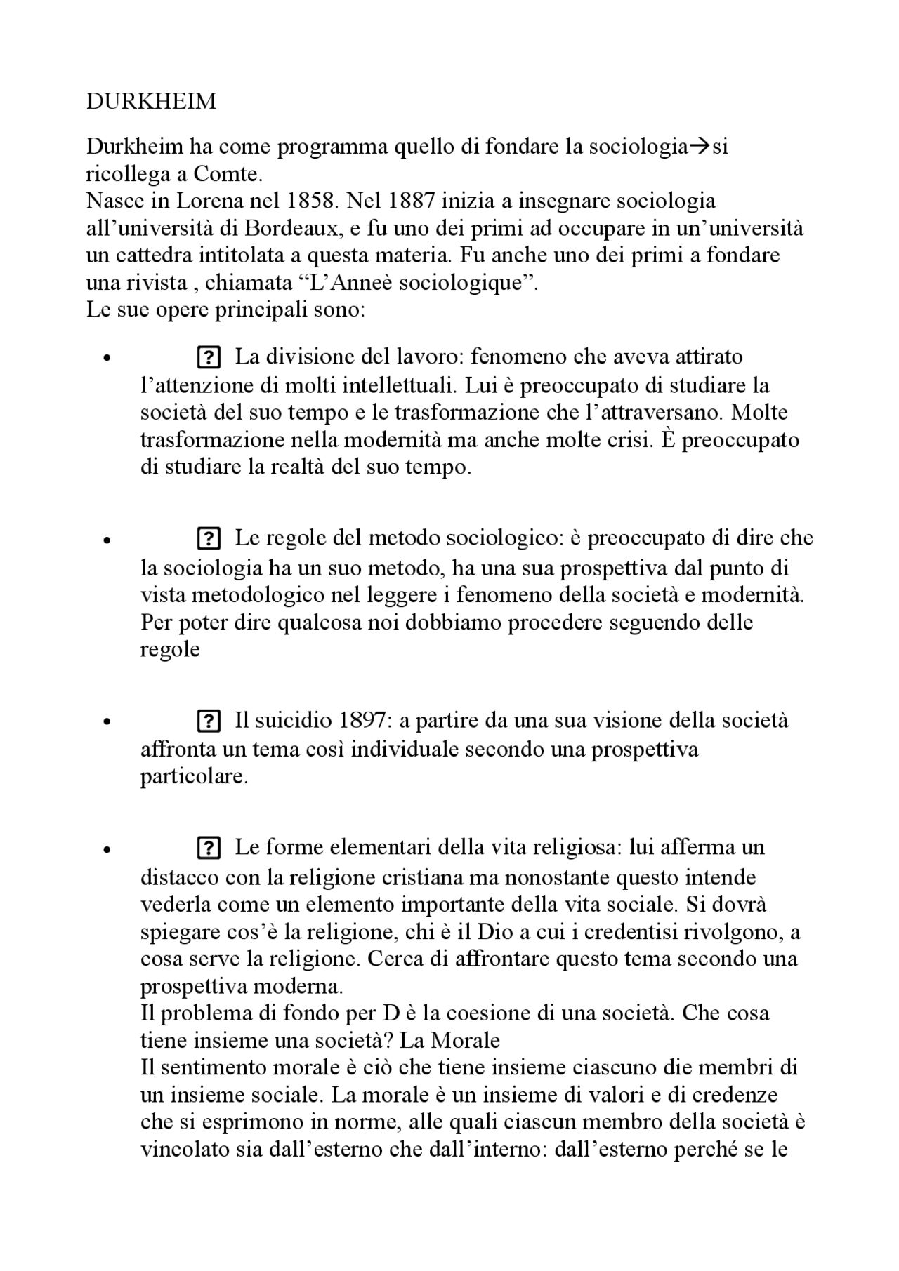 Appunti Sociologia Docsity