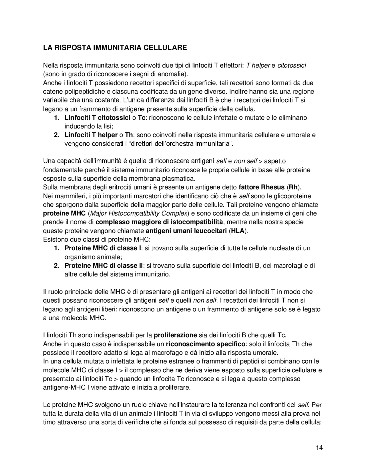 Sistema Immunitario Pt3 Docsity