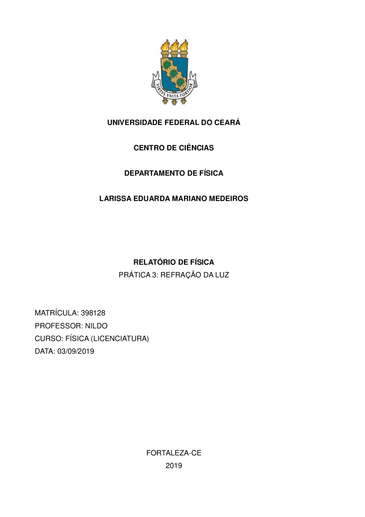 Prática 4 Semestre 6 Índice De Refração Docsity