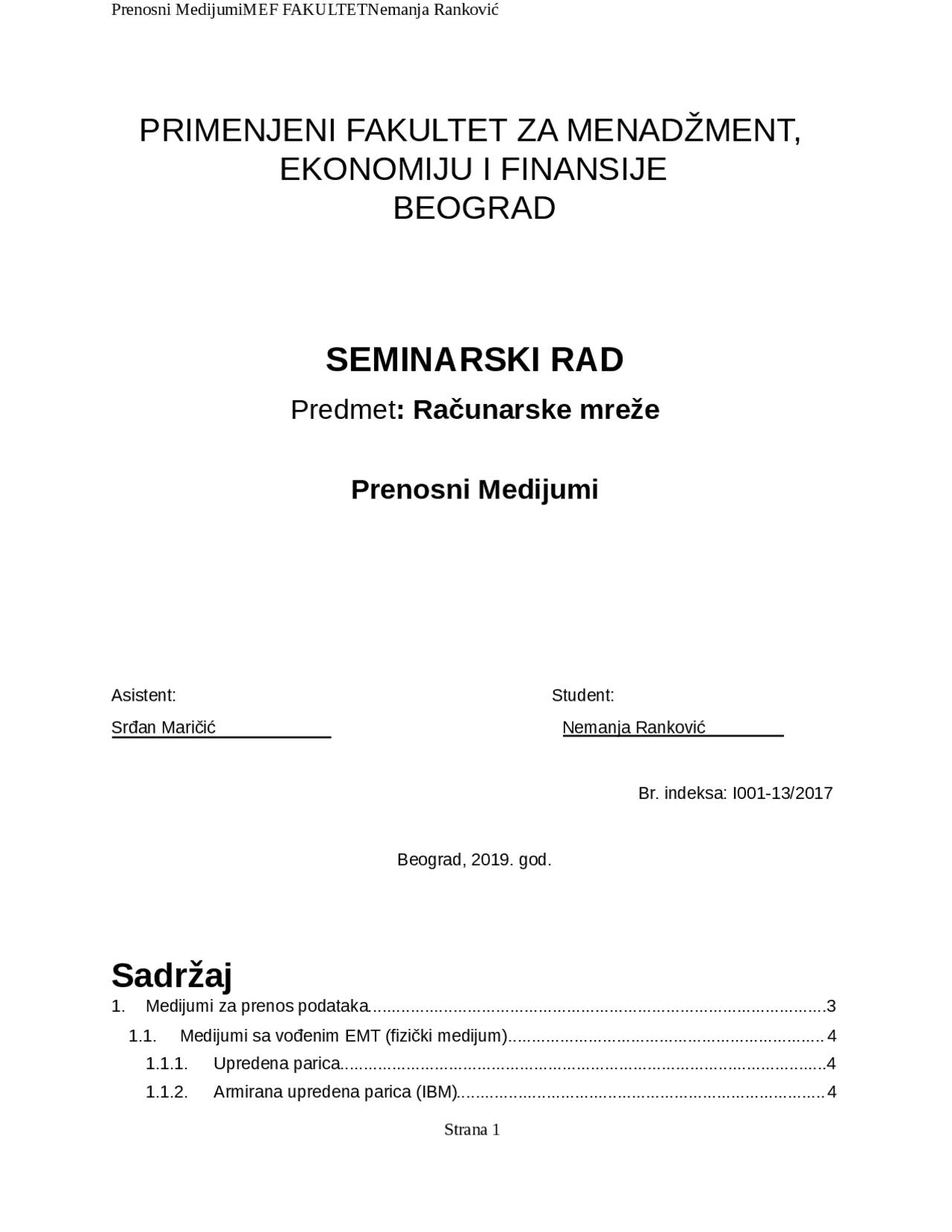 Prenosni medijumi - racunarske mreze | Esej' predlog Računarske mreže i ...