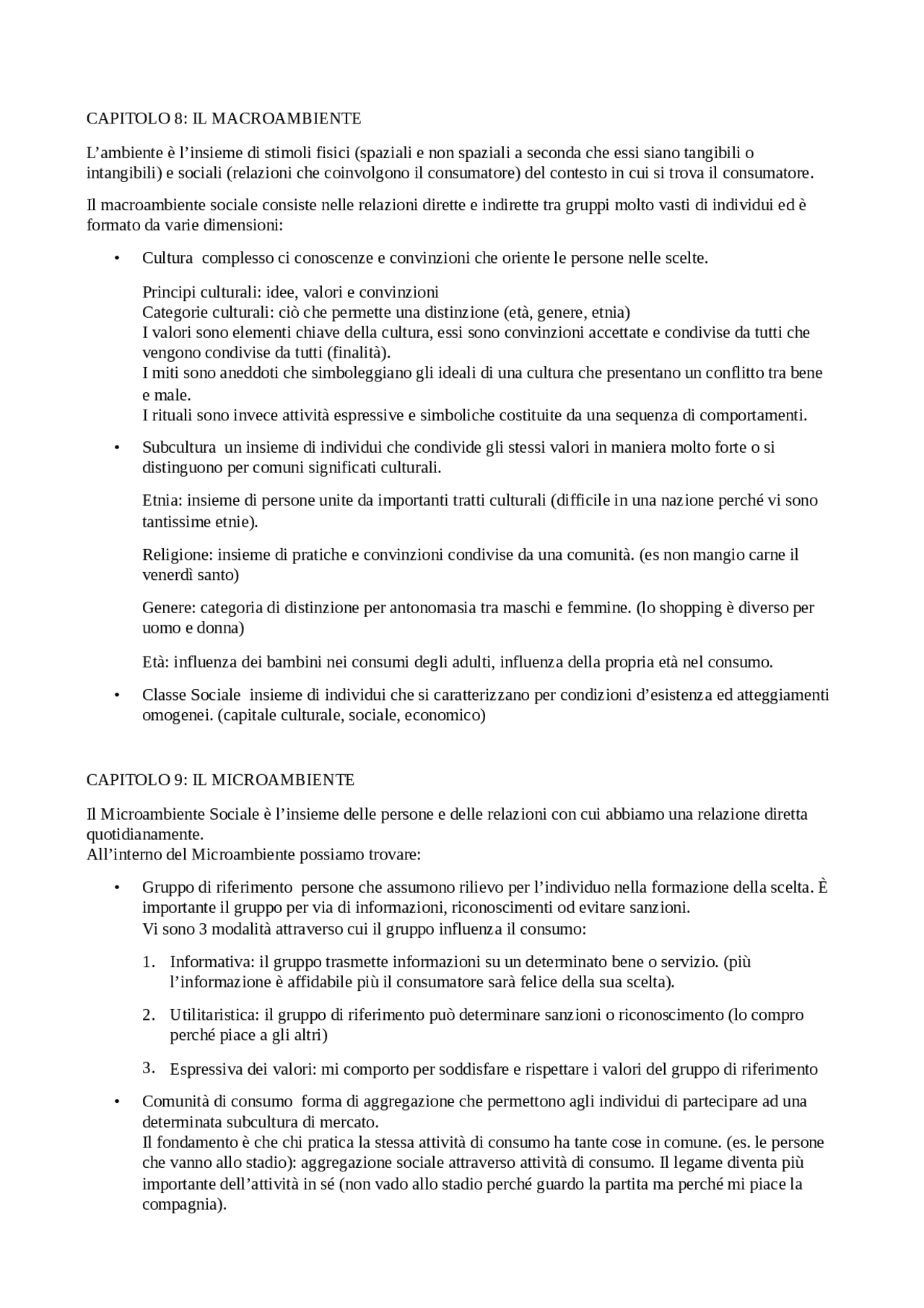 Il comportamento del Consumatore - Docsity