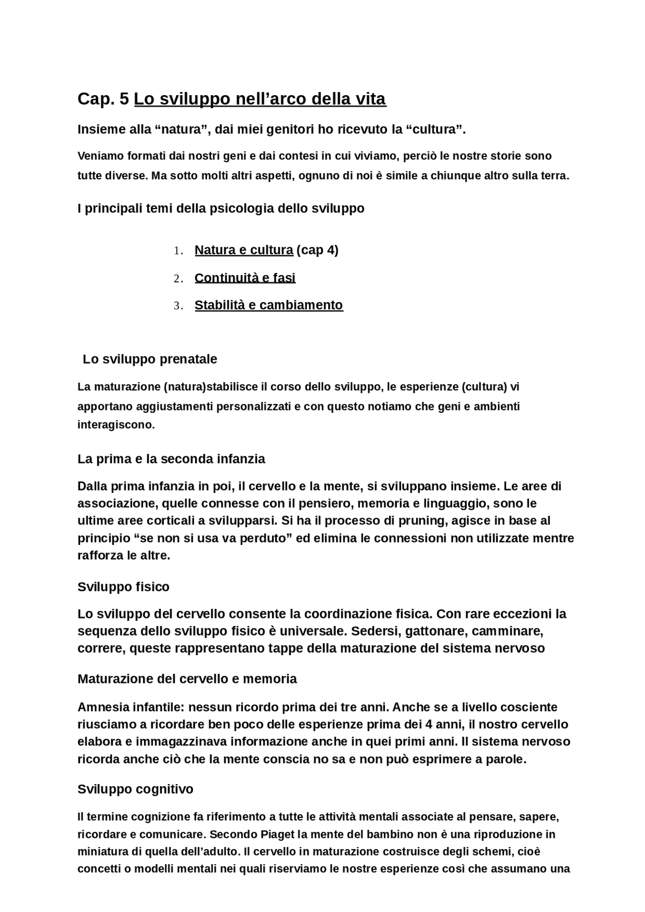 Riassunto Psicologia Generale Docsity