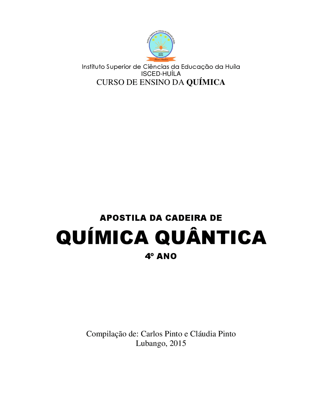 Apostila De Química Quântica Docsity