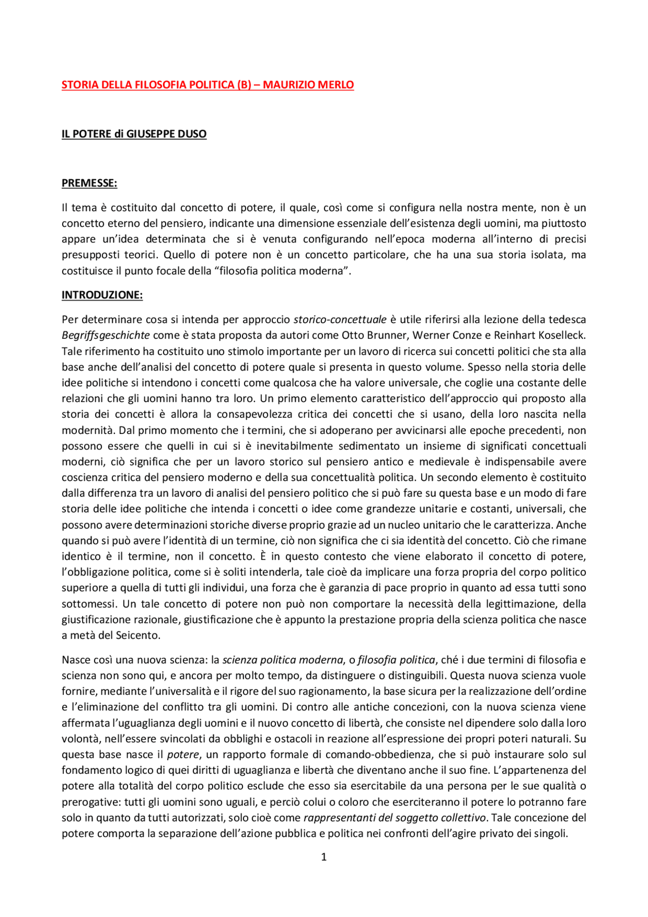 Riassunto Del Libro Il Potere Appunti Di Filosofia Docsity