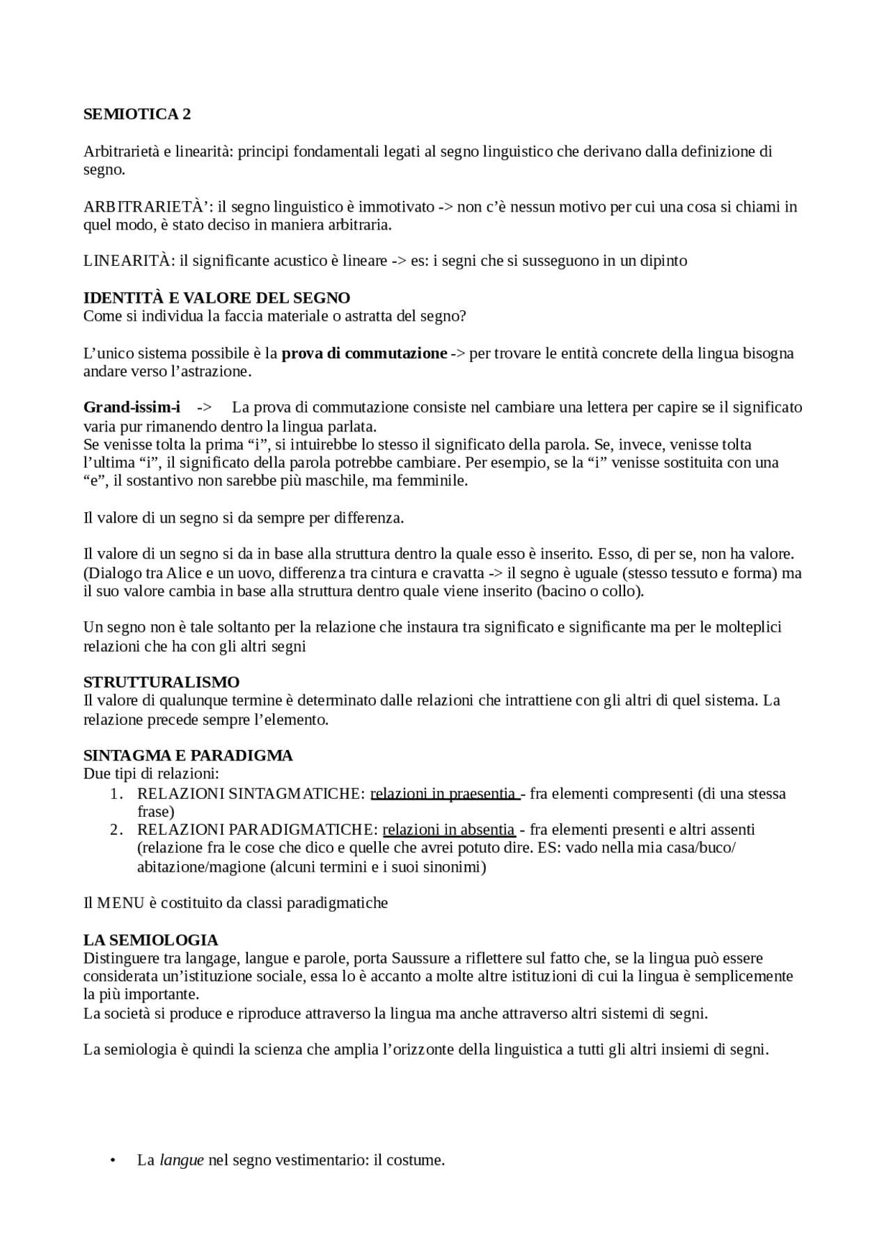 Appunti Completi Di Semiotica Appunti Di Semiotica Docsity