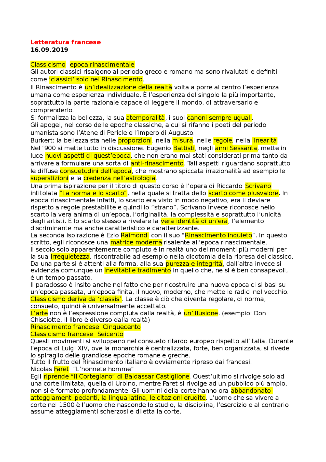 Lezioni Professoressa Preda Moduli A E B Racine E Molière 2019 2020