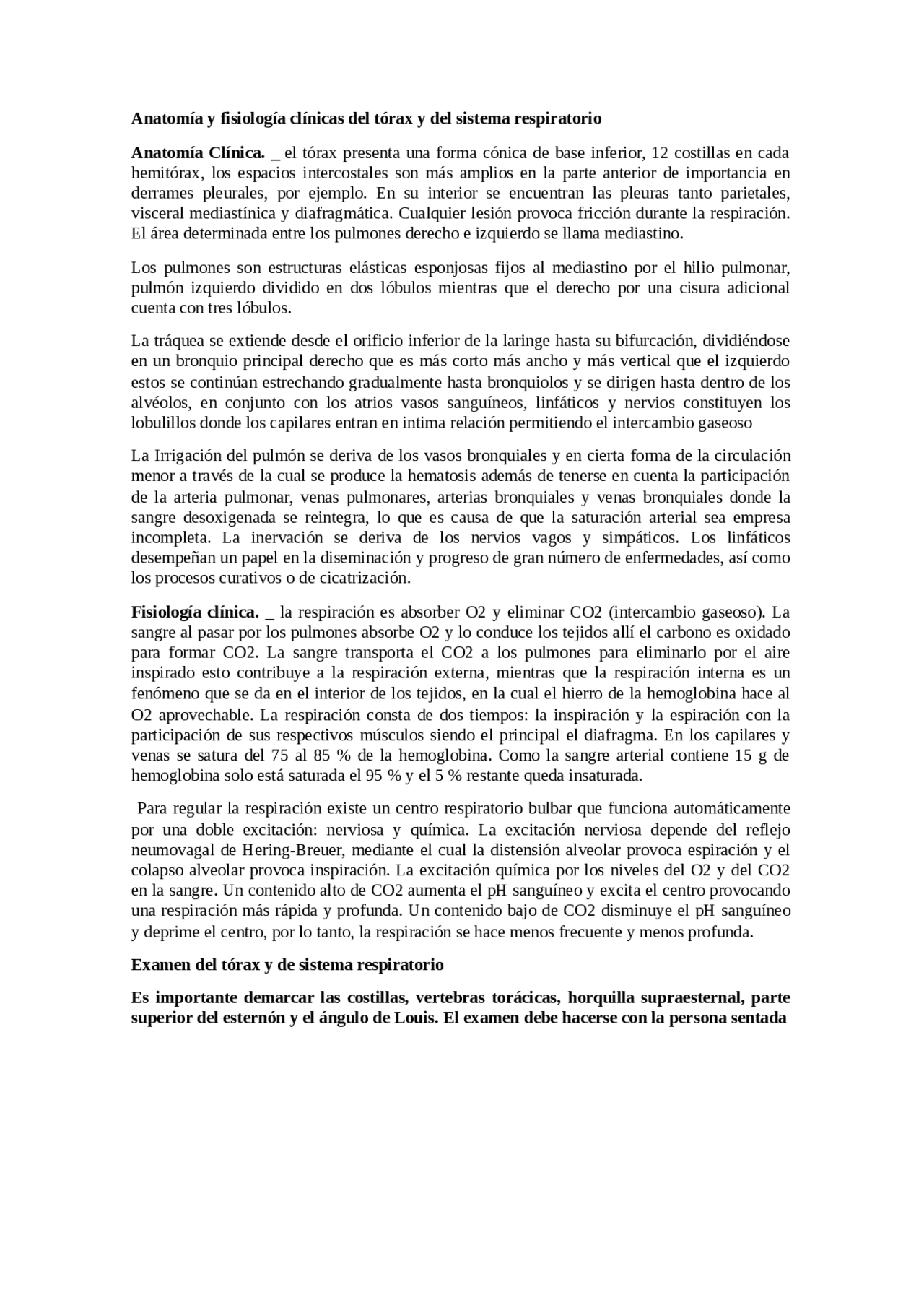 Anatomia De Sistema Respiratorio Apuntes De Anatomía Aplicada Docsity