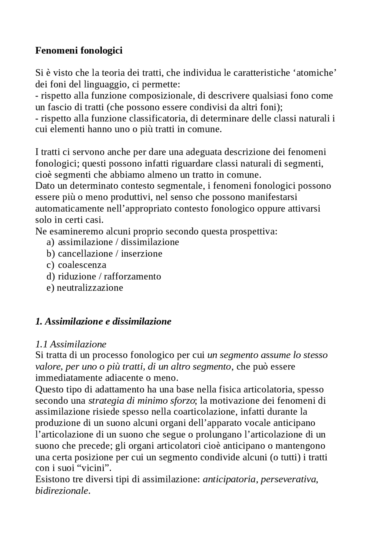 Glottologia Docsity