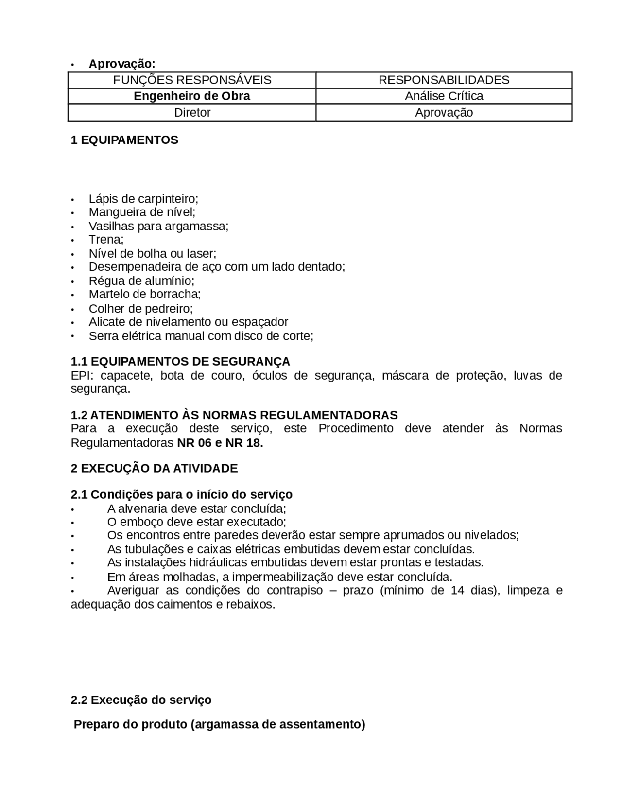 Procedimento Para Assentamento De Granito Docsity